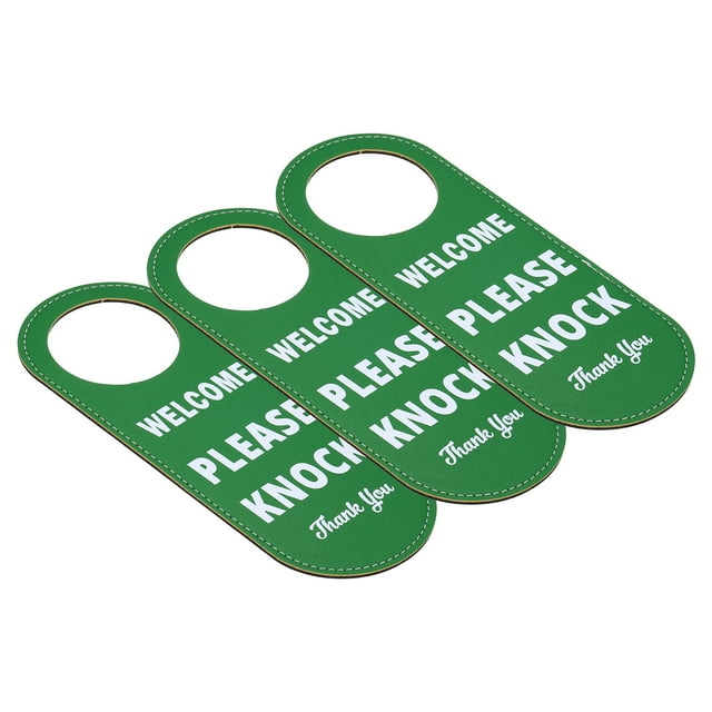 Uxcell Do Not Disturb on Front/Welcome Knock on Back Door Hanger Sign ...