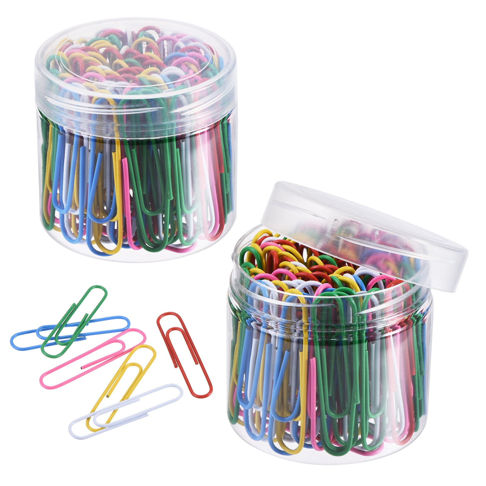 Uxcell Document Clips 2 inch Vinyl Coated with Box for Office Home ...