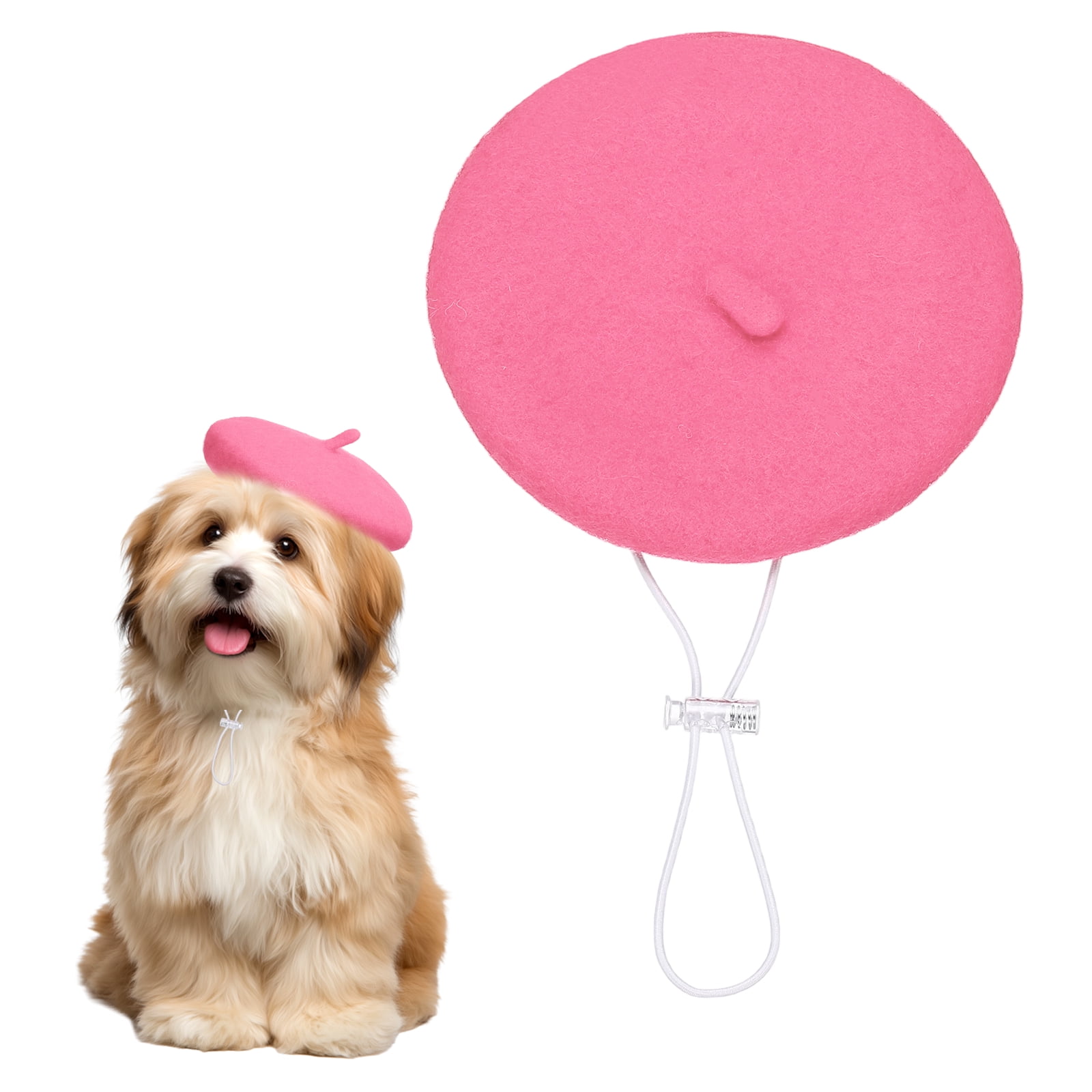Uxcell Dog Beret Wool Hat, 6 Inch Dog Hat Pet French Artist Berets with ...