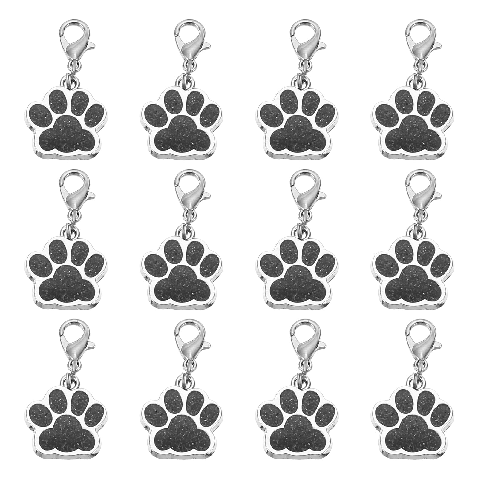 Uxcell Dog Paw Crochet Stitch Markers, 12 Pack Metal Pendants Charm ...