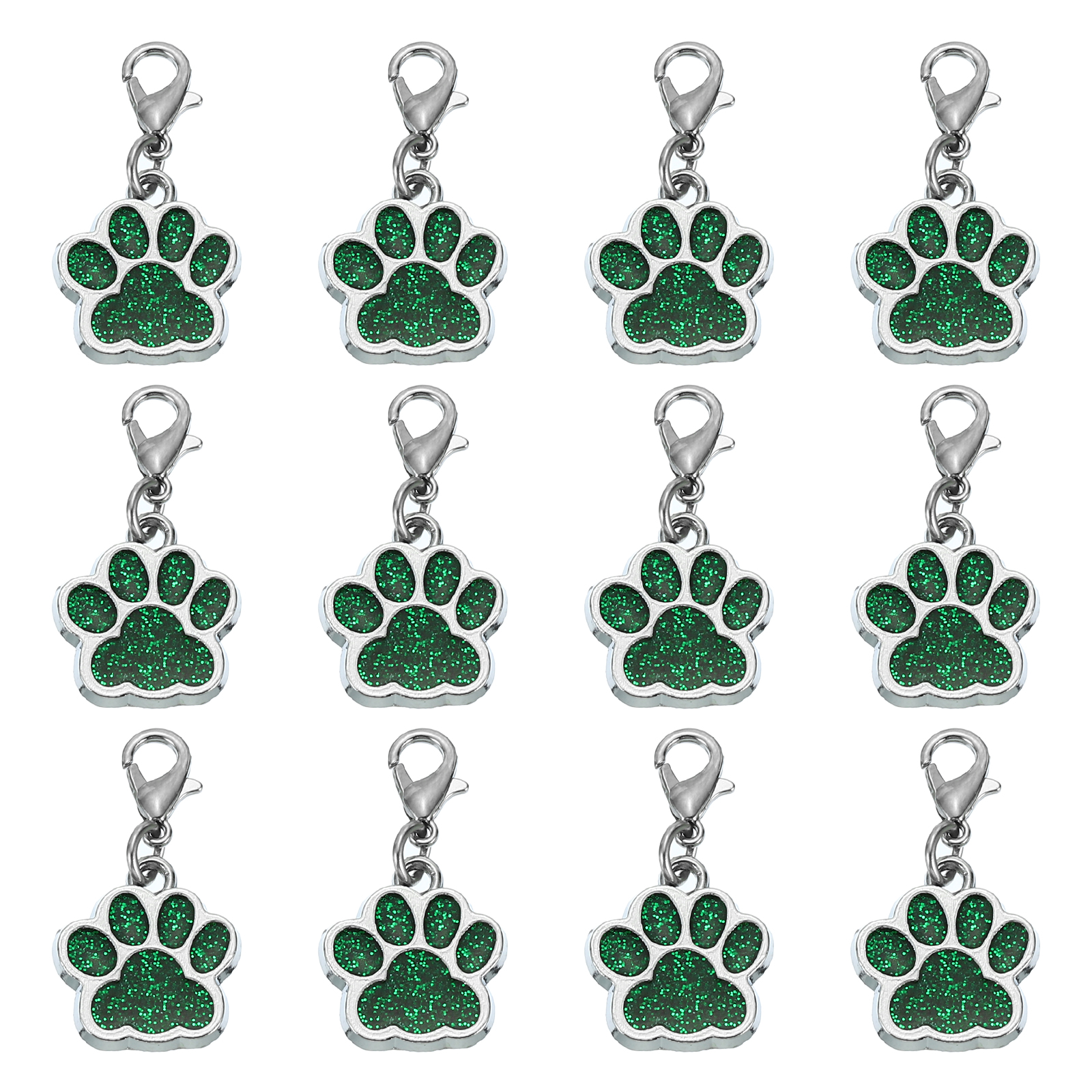 Uxcell Dog Paw Crochet Stitch Markers, 12 Pack Metal Pendants Charm ...