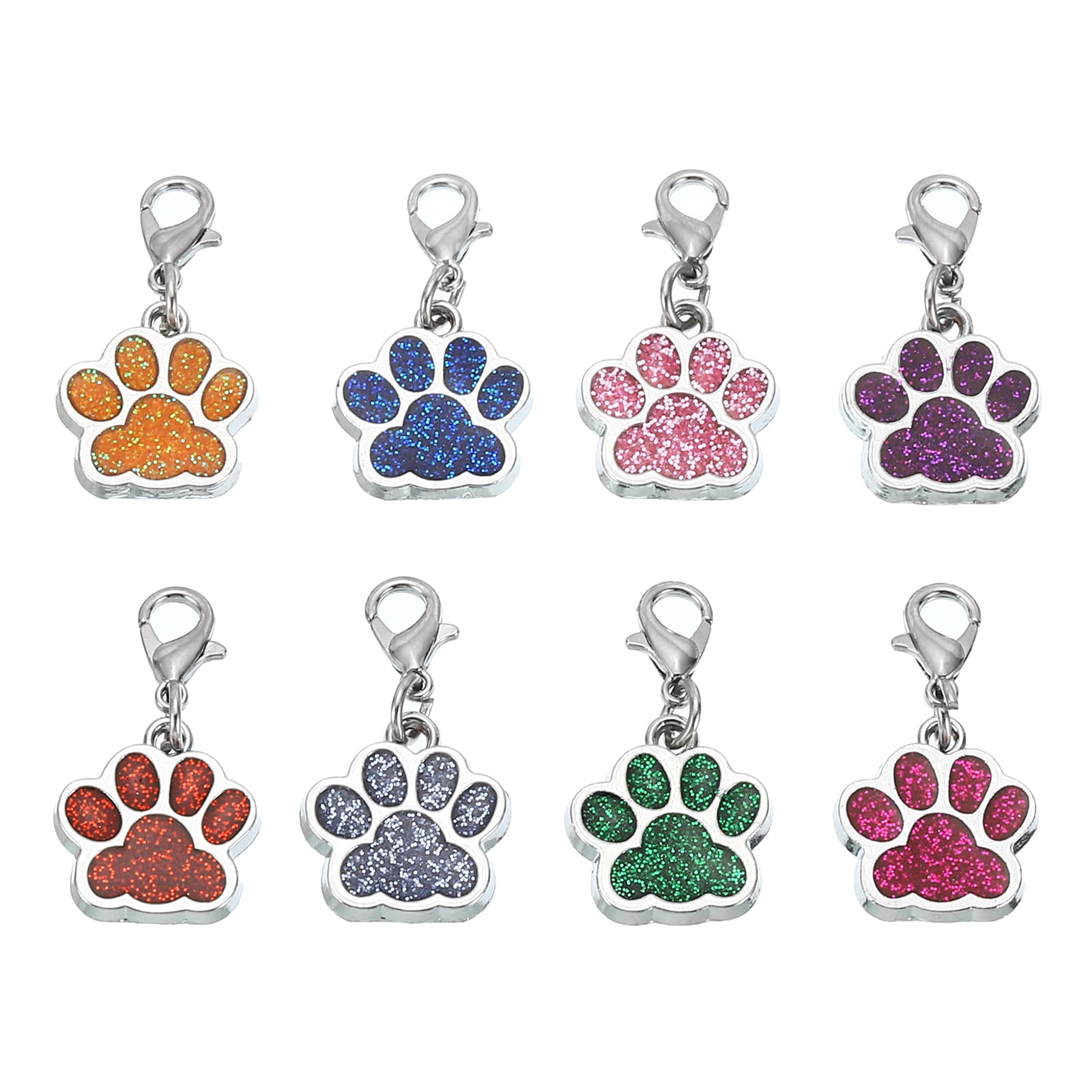Uxcell Dog Paw Crochet Stitch Markers, 8 Pack Metal Pendants Charm ...