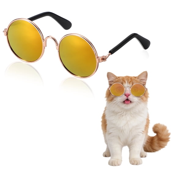 Uxcell Dog Sunglasses, Retro Dog Kittens Glasses Classic Metal Glasses ...