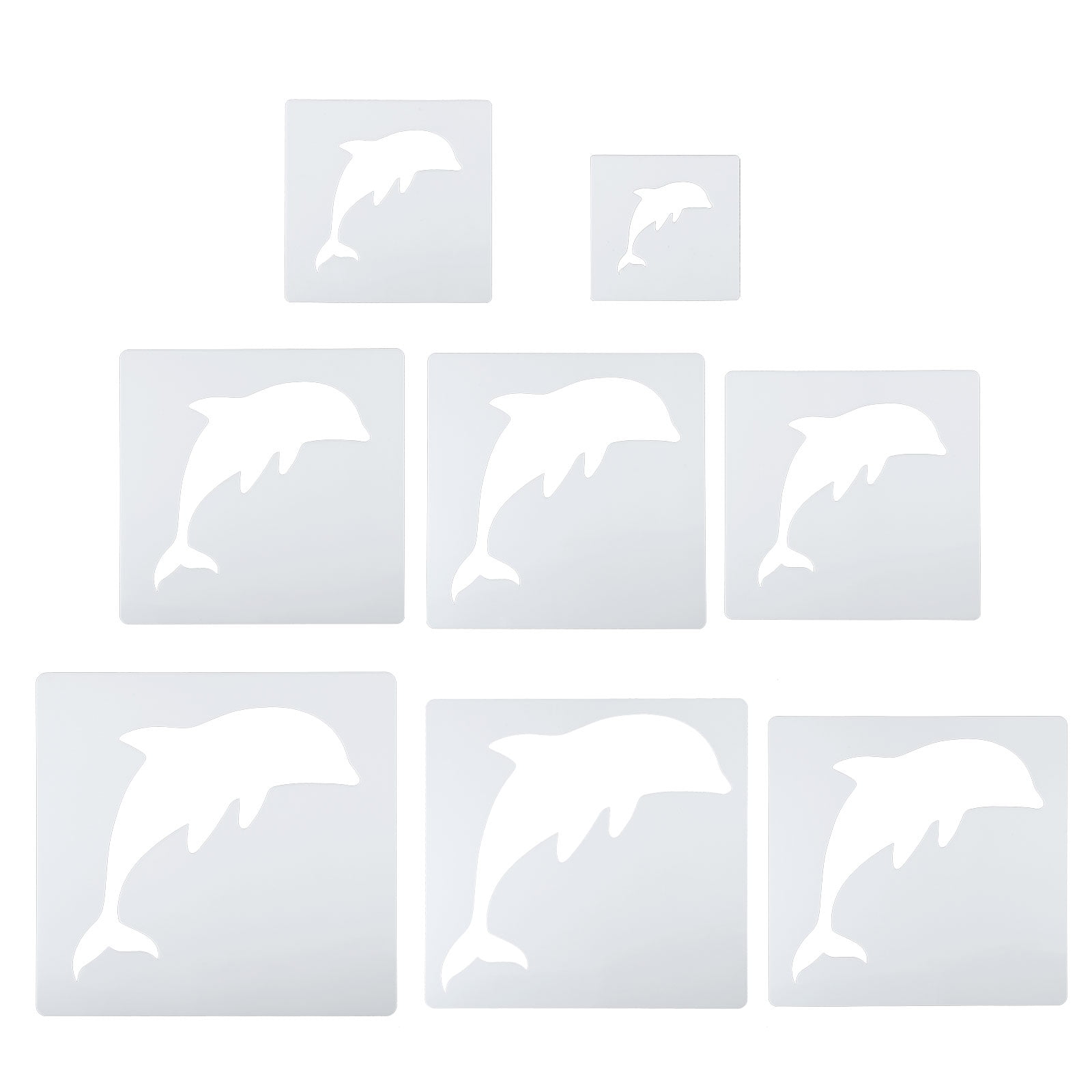 Uxcell Dolphin Painting Stencils, 8 Pack Paint Stencils Reusable ...