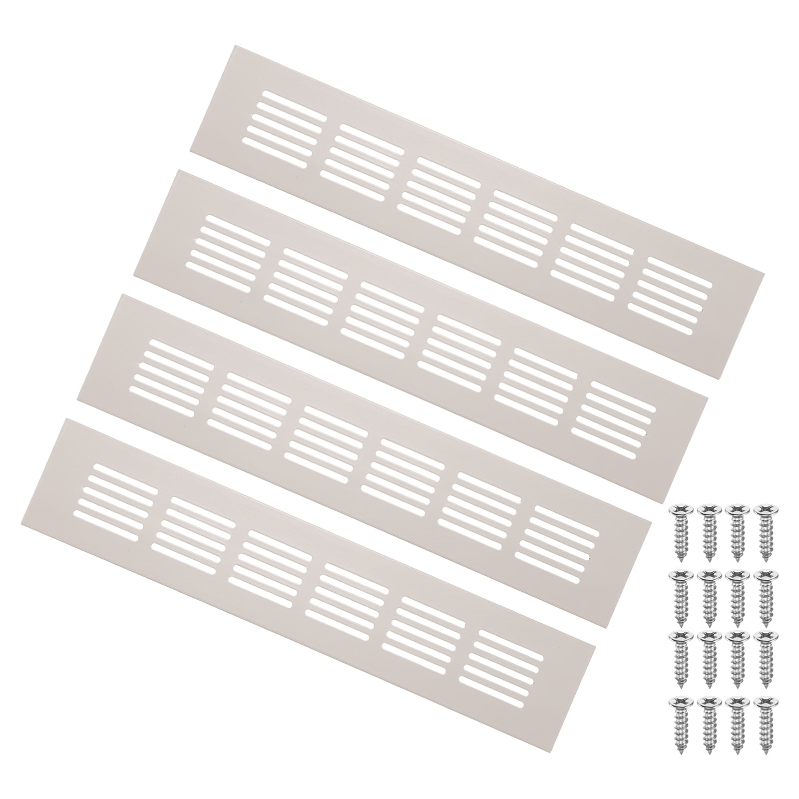 4Pcs Door Air Vent Cover, 9.8" x 2" Aluminum Ventilation Grille ...