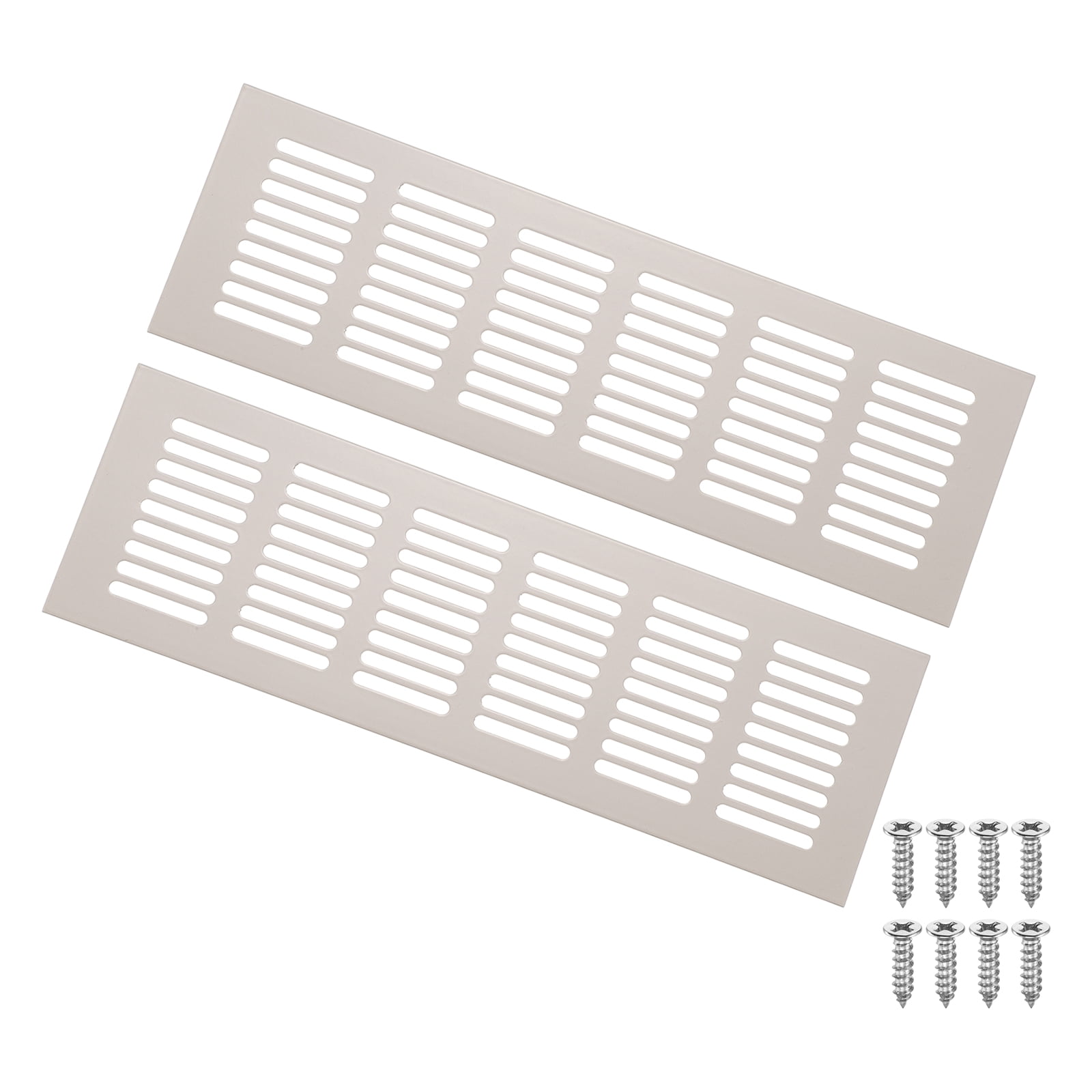 Uxcell Door Air Vent Cover, 9.8" x 2" Aluminum Ventilation Grille ...