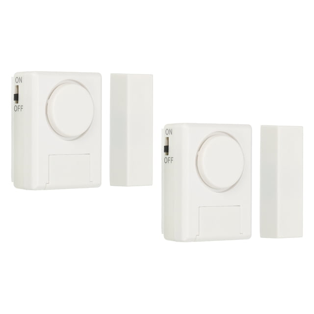 Uxcell Door Alarm Sensor, 2 Pack 125dB Mini Door Window Open Alarm ...