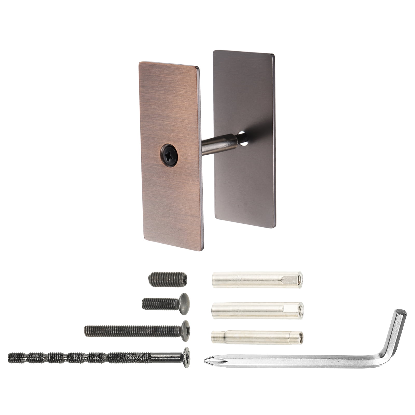 Uxcell Door Hole Cover Plate, 2-3/4 Inch Stainless Steel Cuboid ...