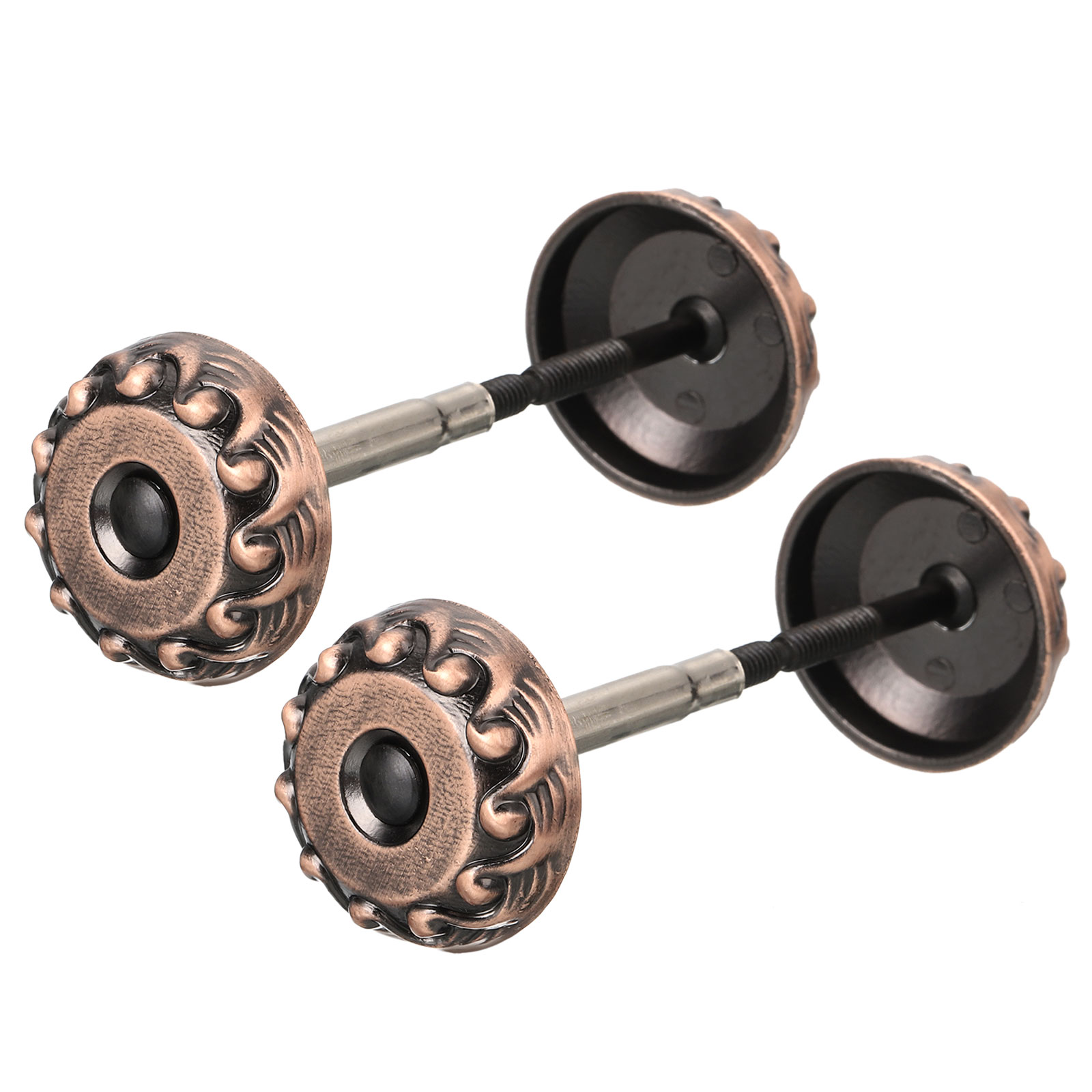 Uxcell Door Hole Cover Plate, Zinc Alloy Wave Round Deadbolt Cover ...