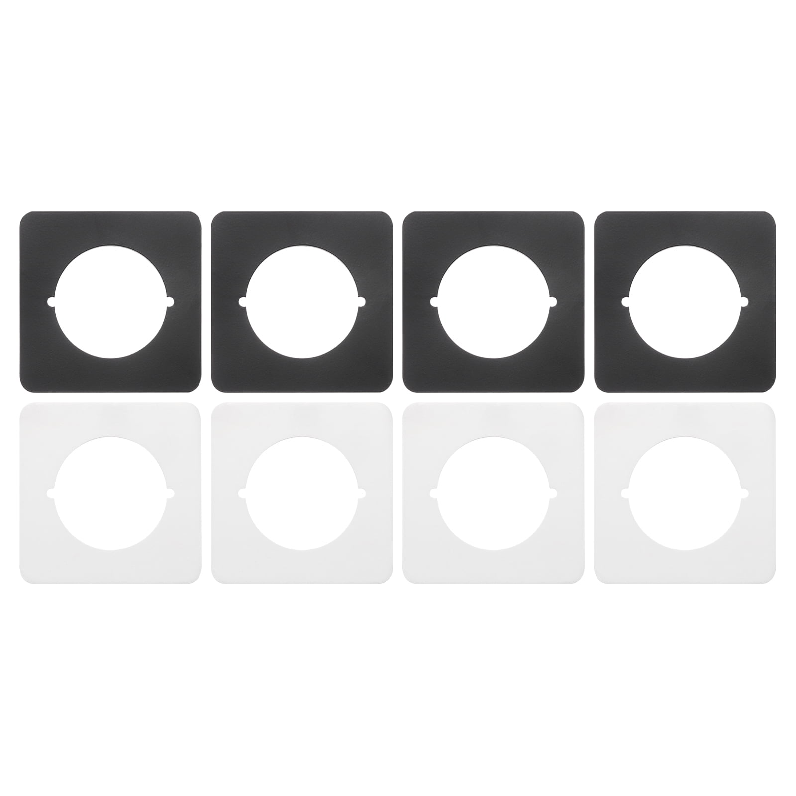 Uxcell Door Knob Plates, 4 Pcs Square Plate Cover for Door Deadbolt ...