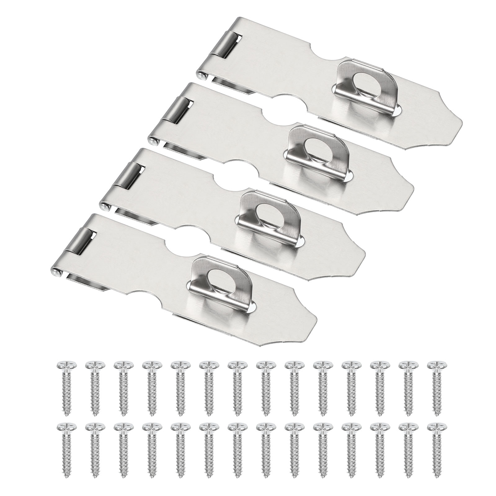 Uxcell Door Lock Hasp Latch 3.9 Inch, Stainless Steel Safety Hasp Lock ...