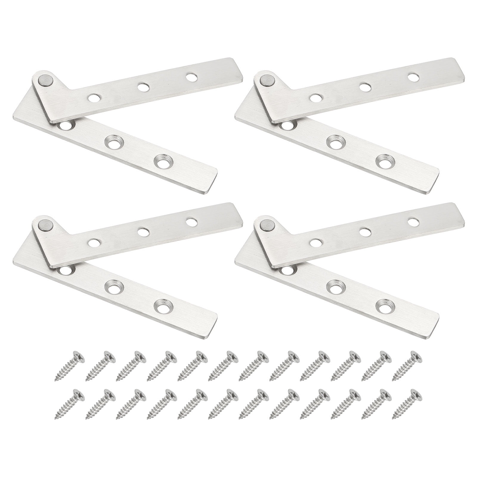 Uxcell Door Pivot Hinges, 360 Rotating Hidden Door Hinges Up Down Shaft ...