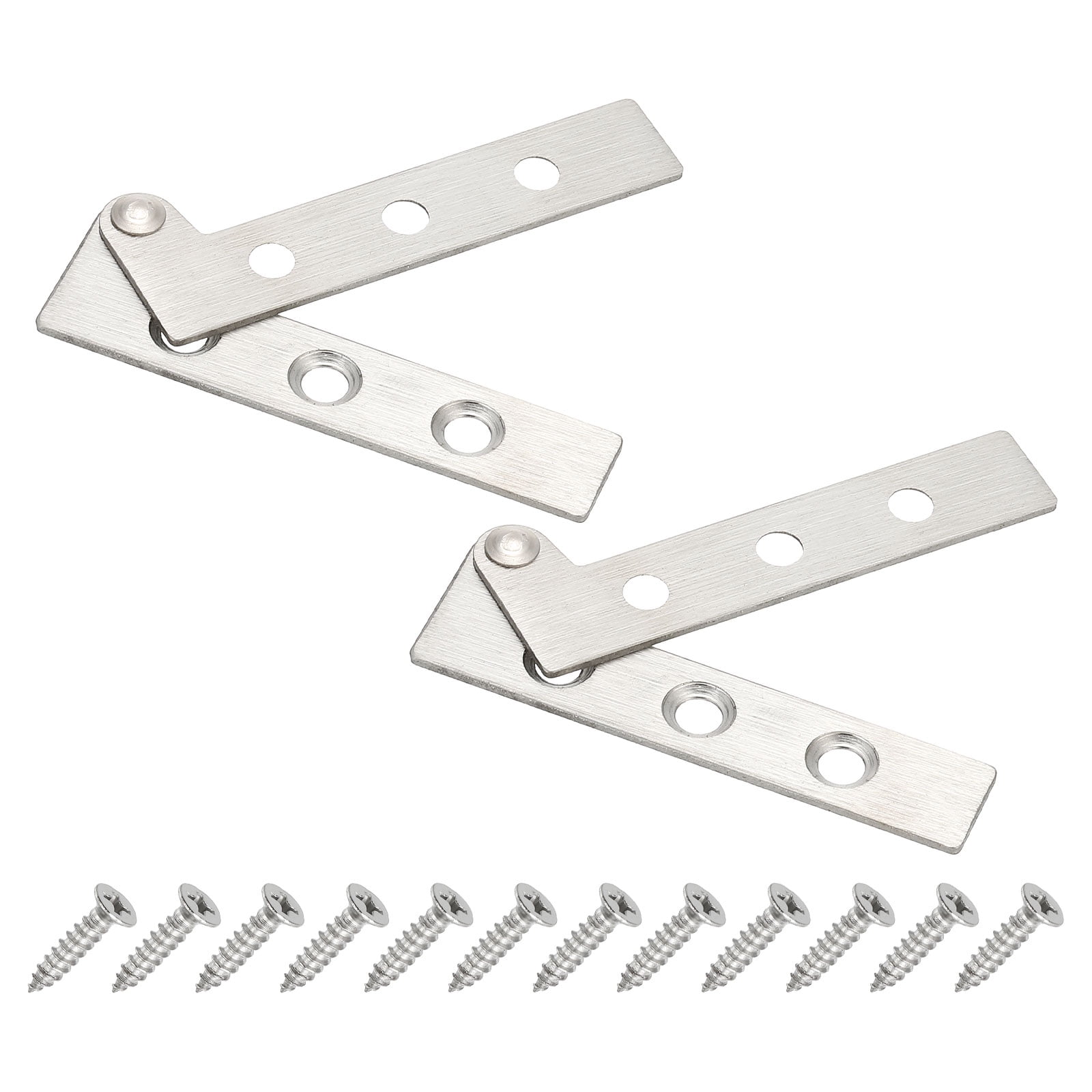 Uxcell Door Pivot Hinges, 360 Rotating Hidden Door Hinges Up Down Shaft ...
