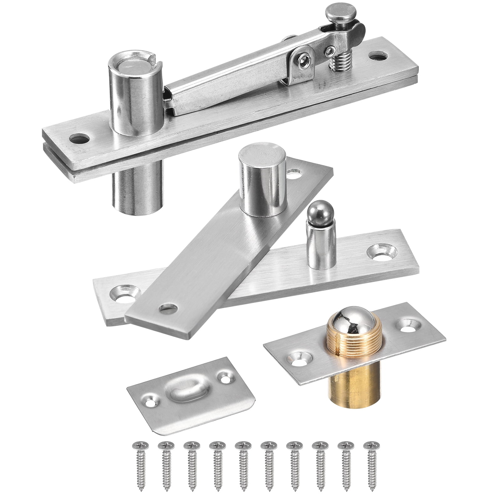 Uxcell Door Pivot Hinges Hidden Door for Wood Doors 360 Degree ...