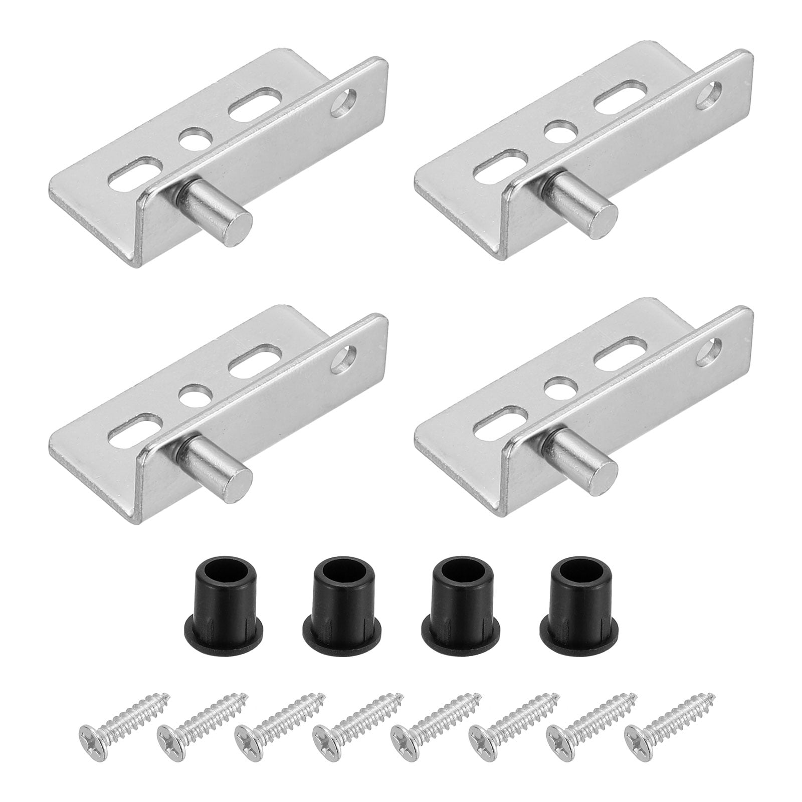 Uxcell Door Pivot Hinges, Stainless Steel Gate Hinges for Wood Doors ...