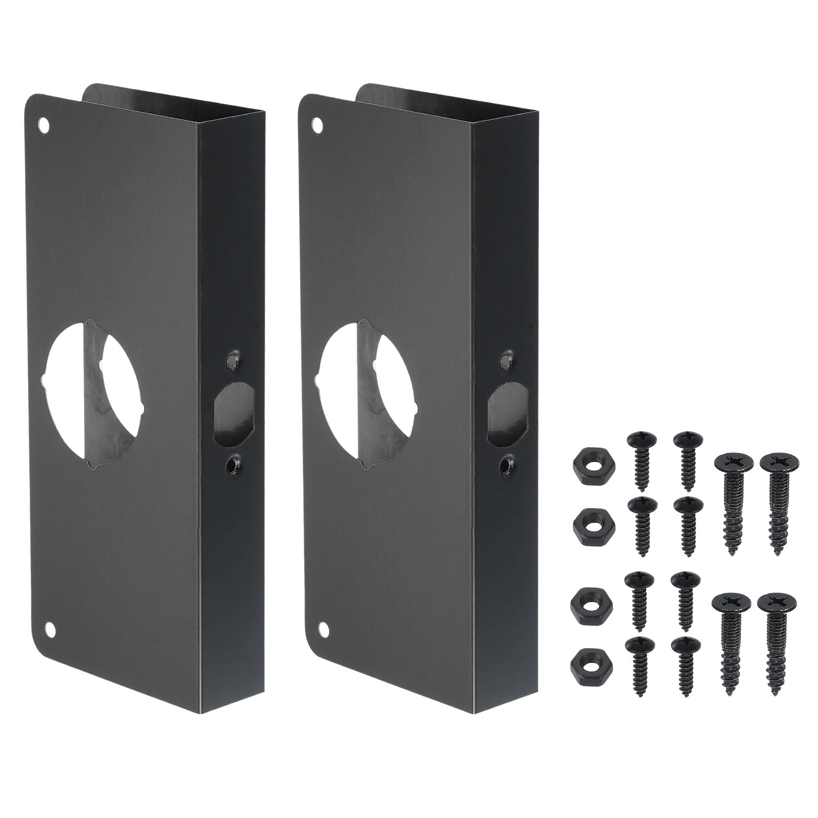 Uxcell Door Reinforcement Plate 2 Set Repair Kit for 1-3/8 Thick Door 9 ...