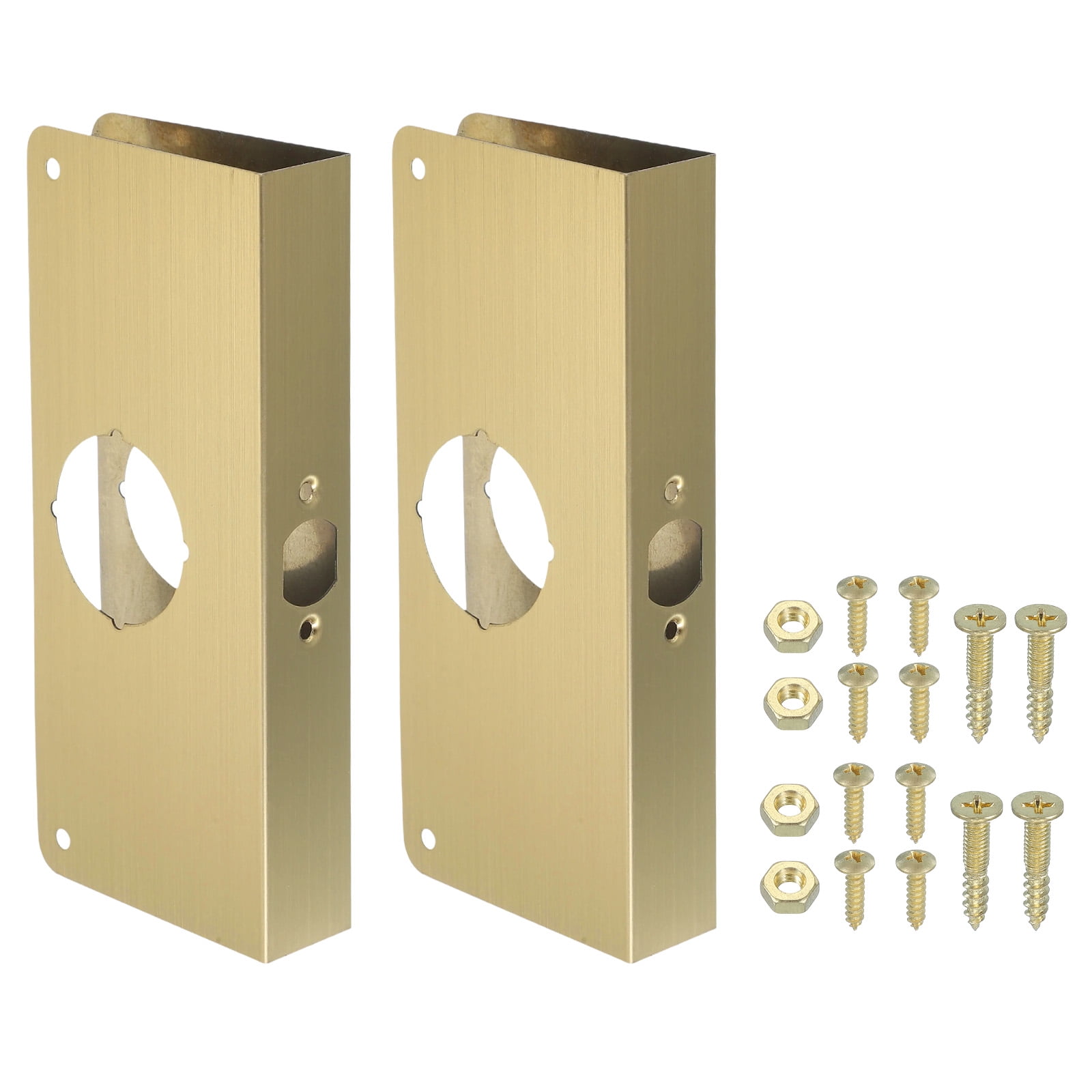 Uxcell Door Reinforcement Plate 2 Set Repair Kit for 1-3/8 Thick Door 9 ...