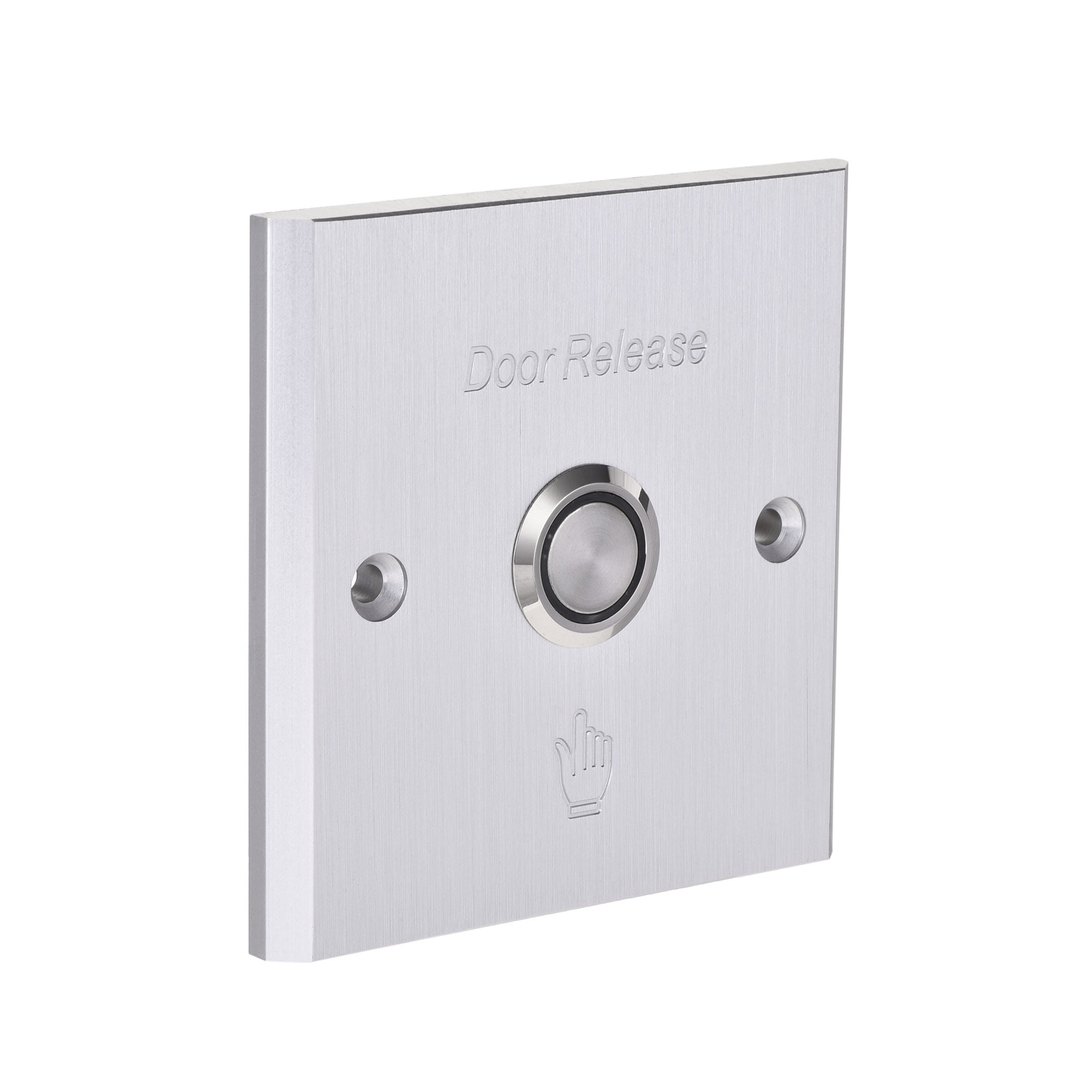 Uxcell Door Release Push Button Switch Access Control DC 12V 3A LED Indicator Stainless Steel ...