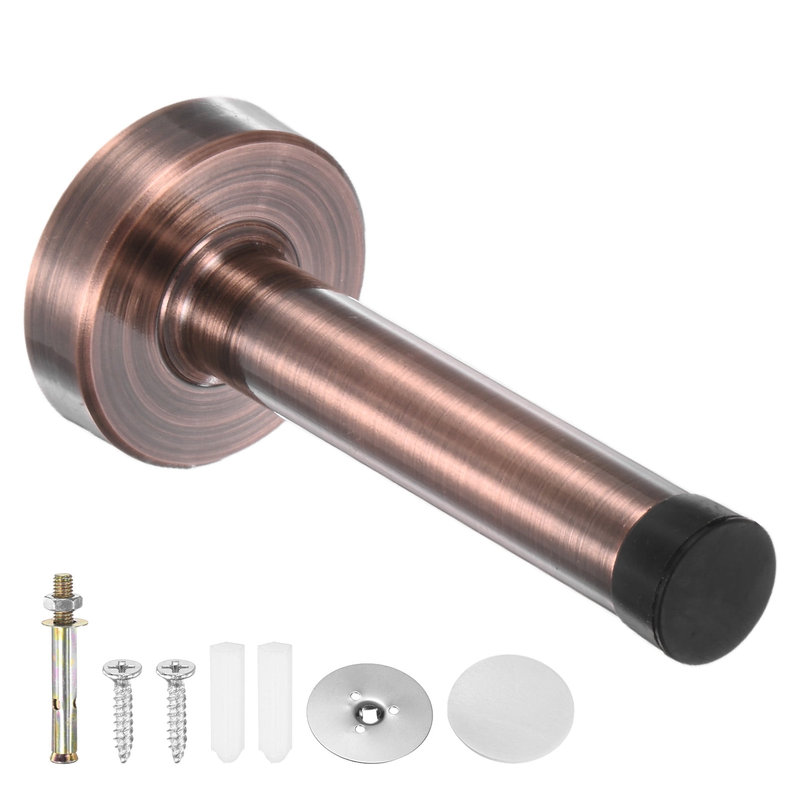 Uxcell Door Stoppers, 4 Inch Stainless Steel Wall Mounted Long Door ...