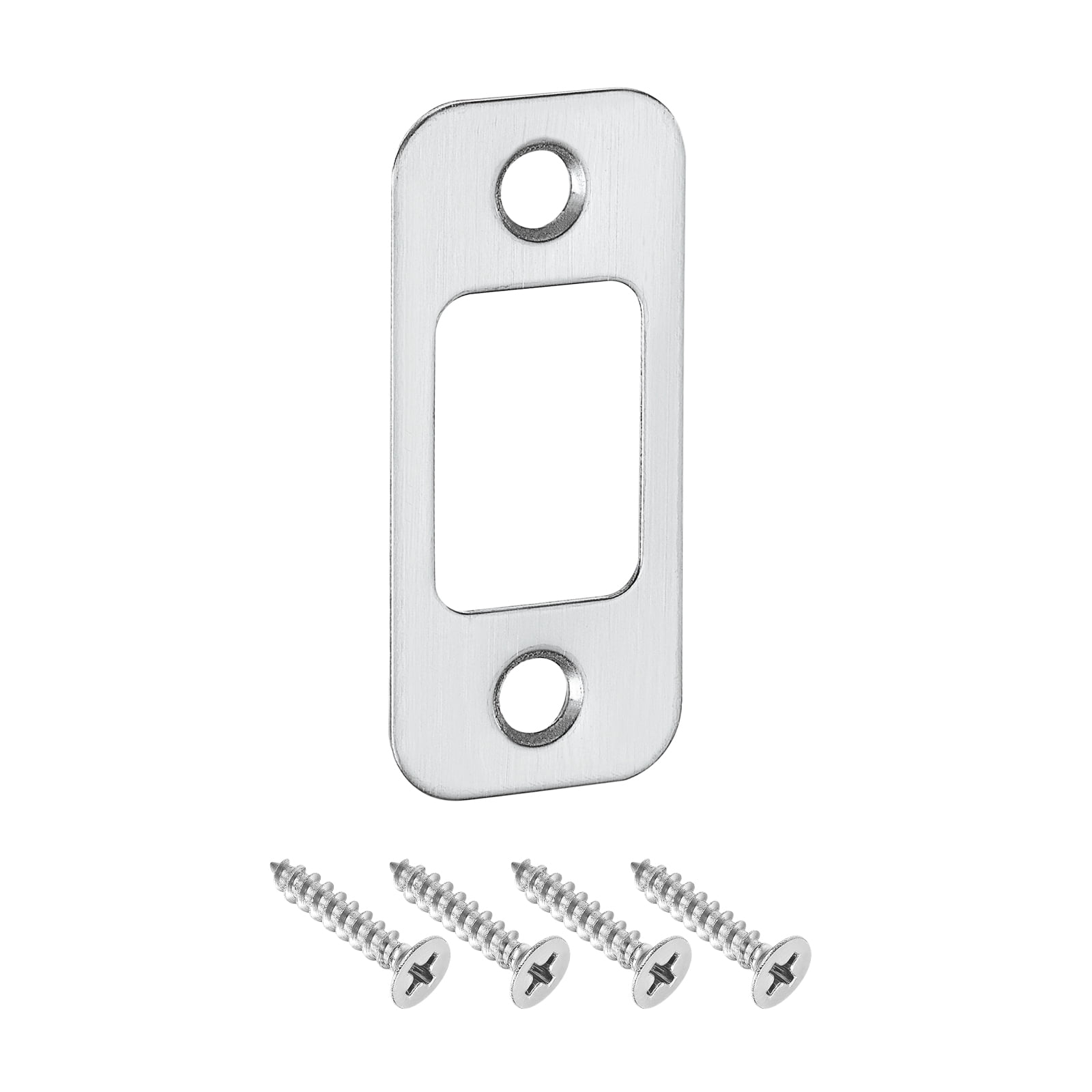 Uxcell Door Strike Plate, 57mm x 25.5mm Stainless Steel Latch Deadbolt ...