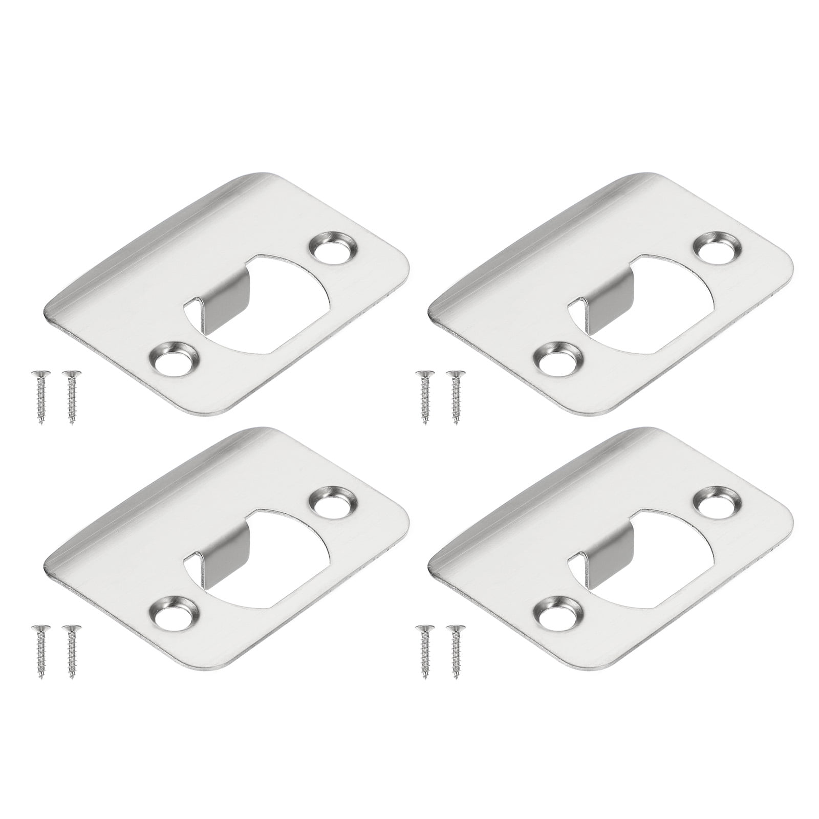 Uxcell Door Strike Plate, Round Corner Extended Lip Strike Plate ...