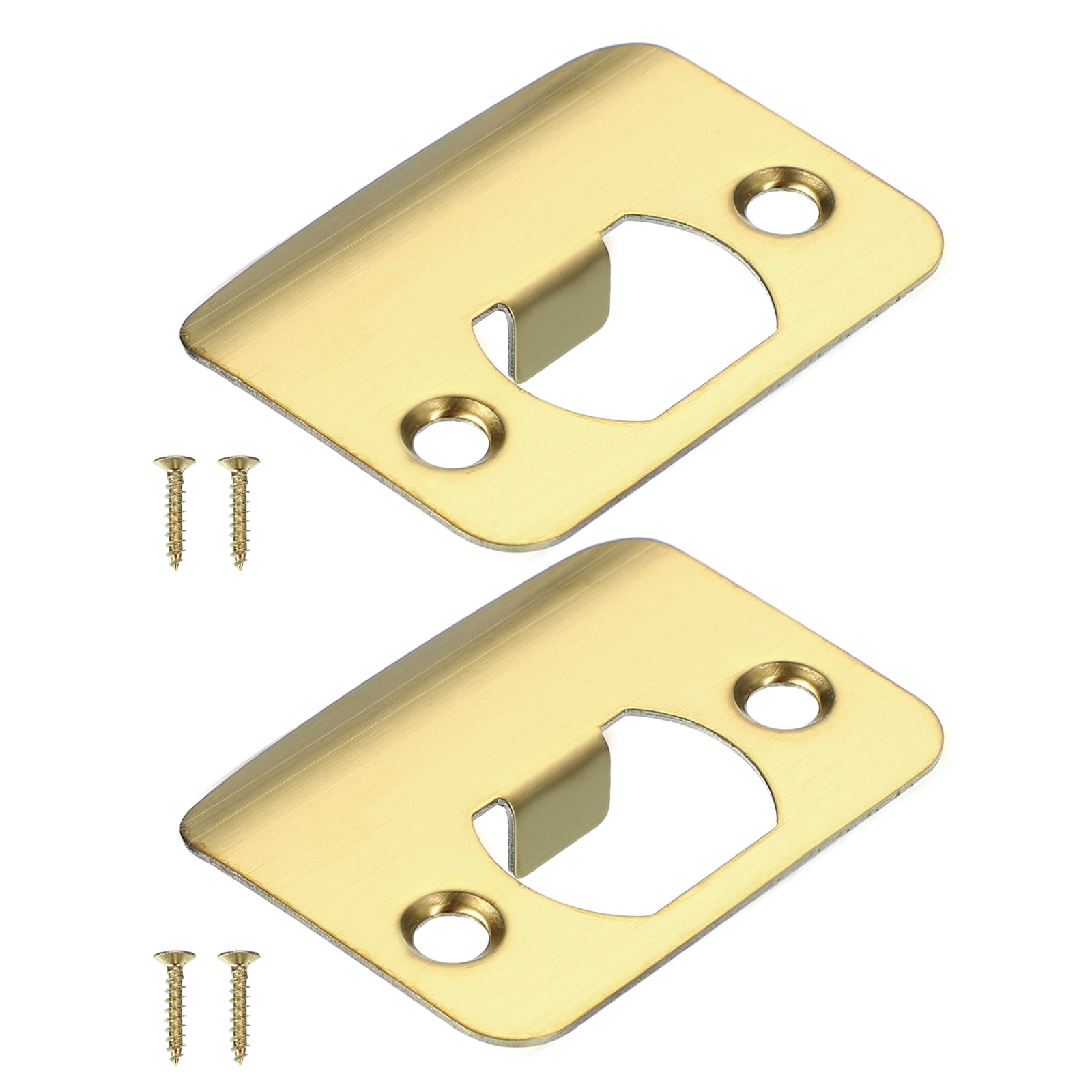 Uxcell Door Strike Plate, Round Corner Extended Lip Universal Security ...