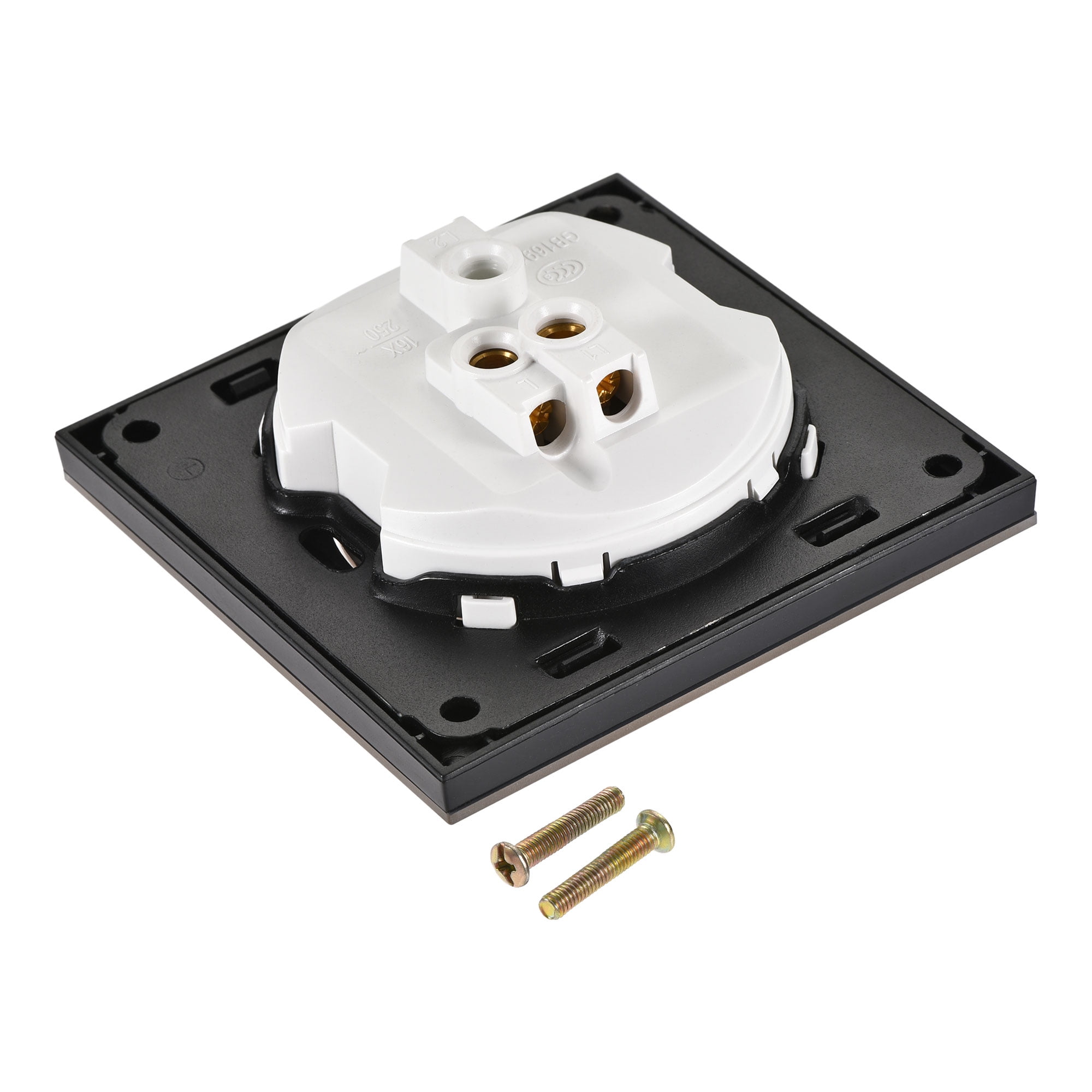 Uxcell Doorbell Push Button Switch Wall Mounted Resettable Square Gold ...