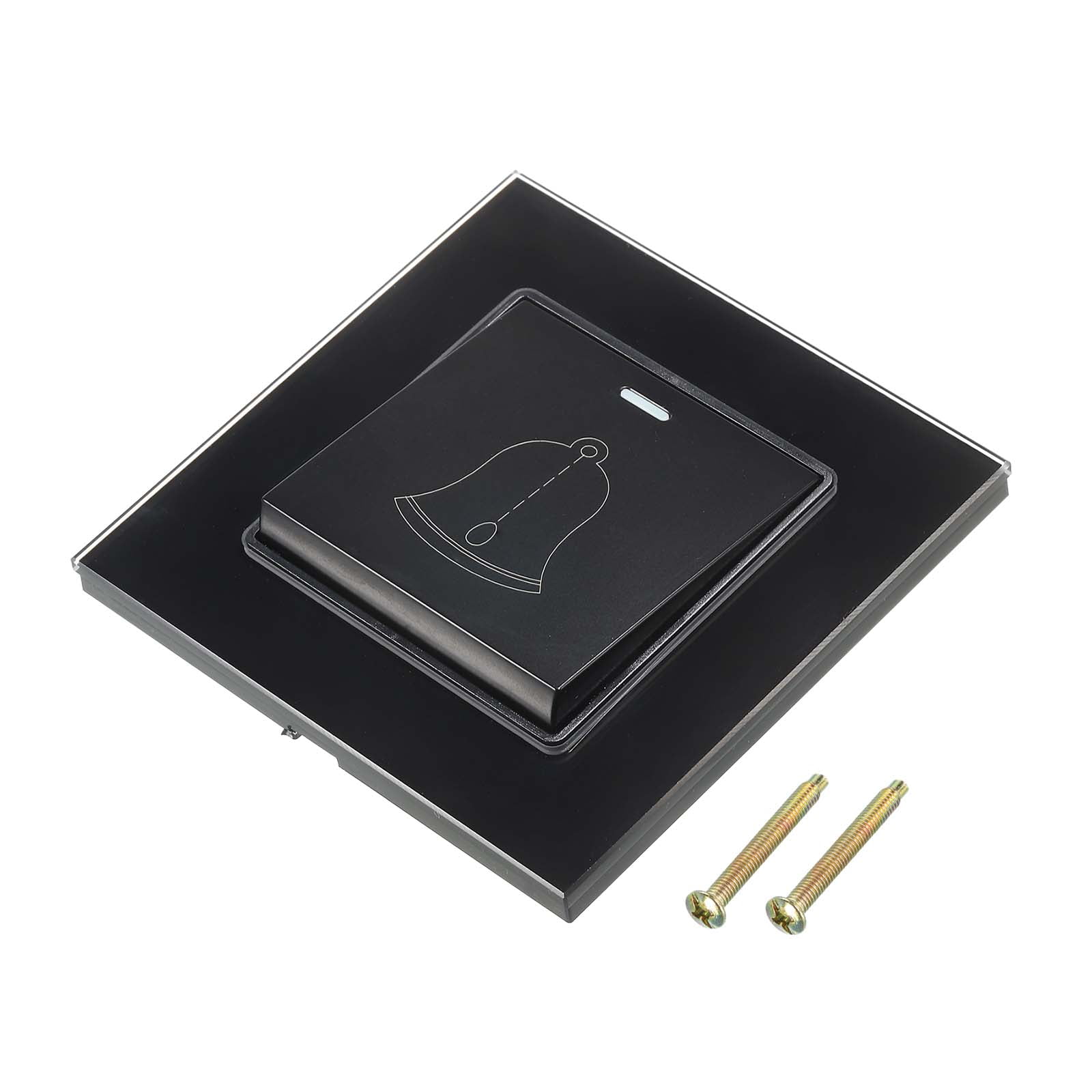 Uxcell Doorbell Switch Panel Wall Mounted Resettable Glass PC Panel 1 ...
