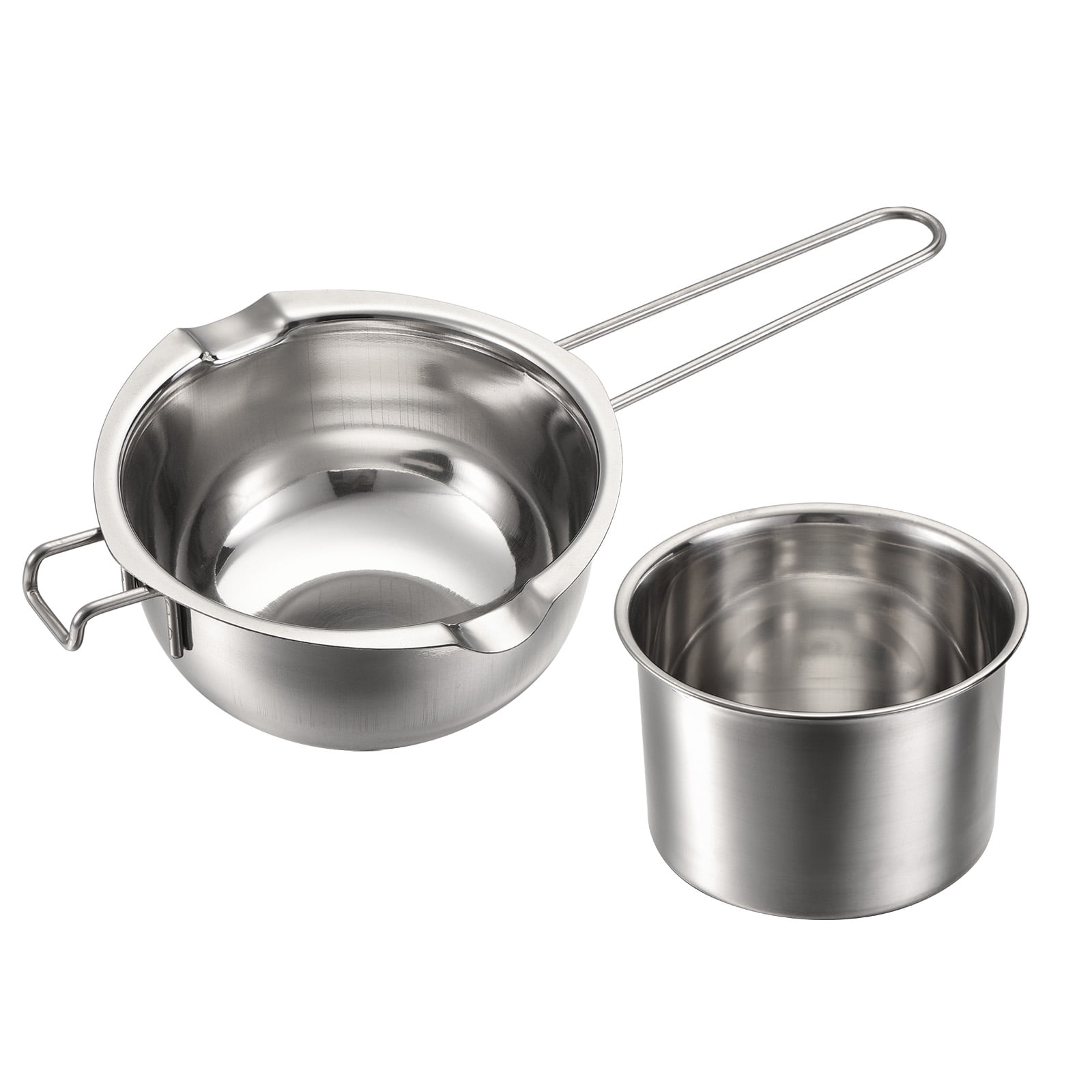 Uxcell Double Boiler Pot 600ml, 16cm Outer Pot, 304 Stainless Steel for ...