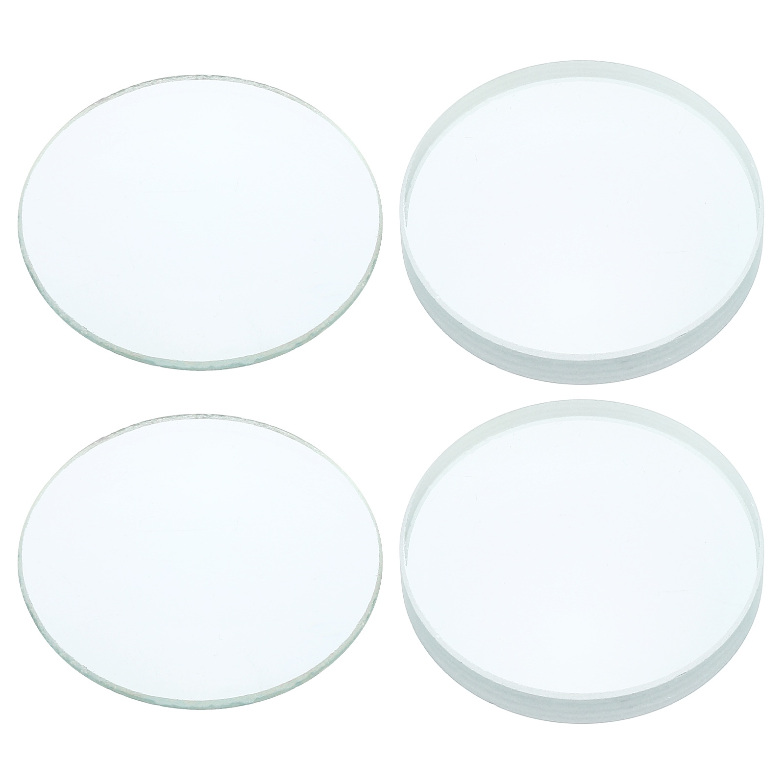 Uxcell Convex Lens 100/-100mm Focal Length 1.57" Diameter Round Glass ...