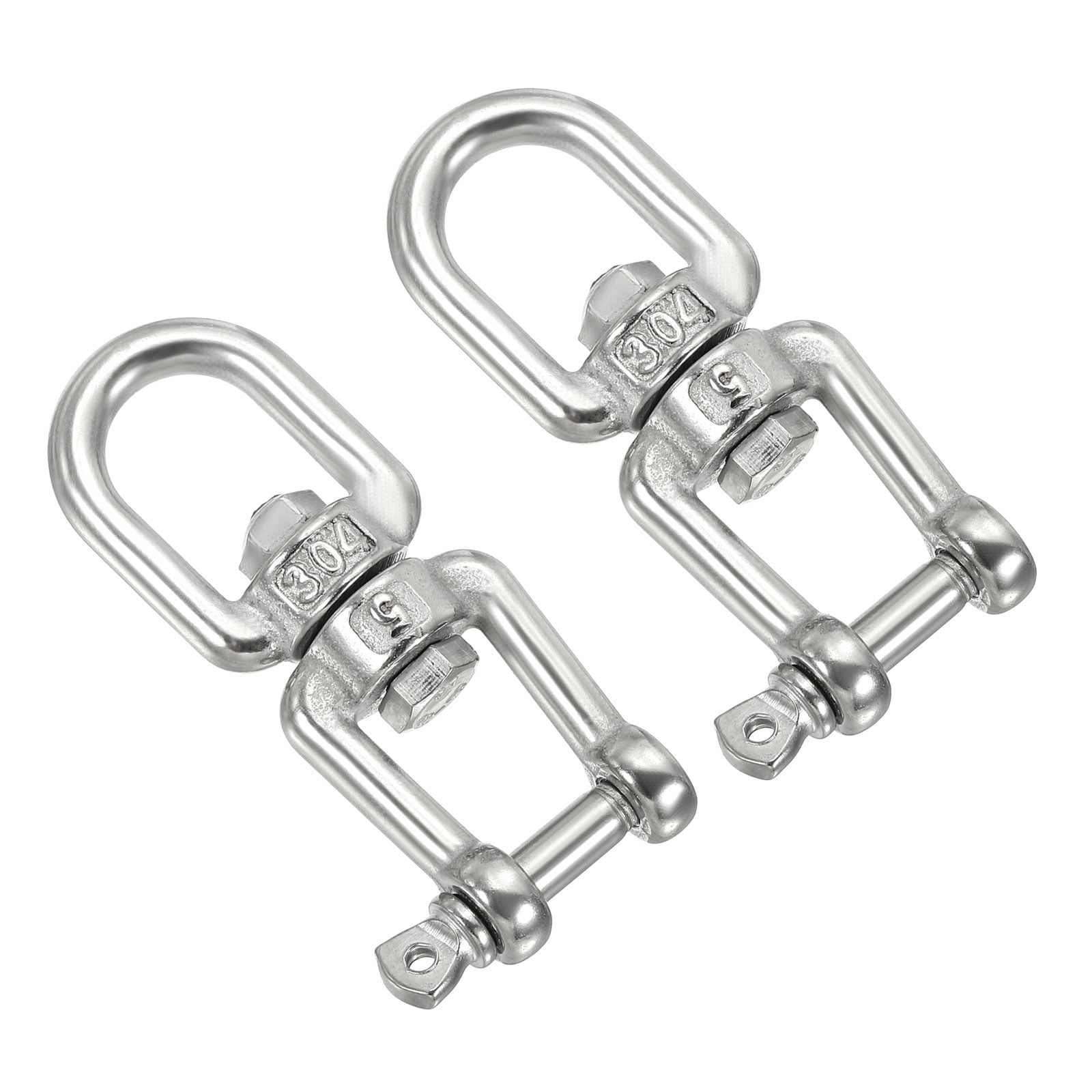 Uxcell Double Ended Swivel Eye Hook M5 Working Load 163kg/359lbs, Eye ...