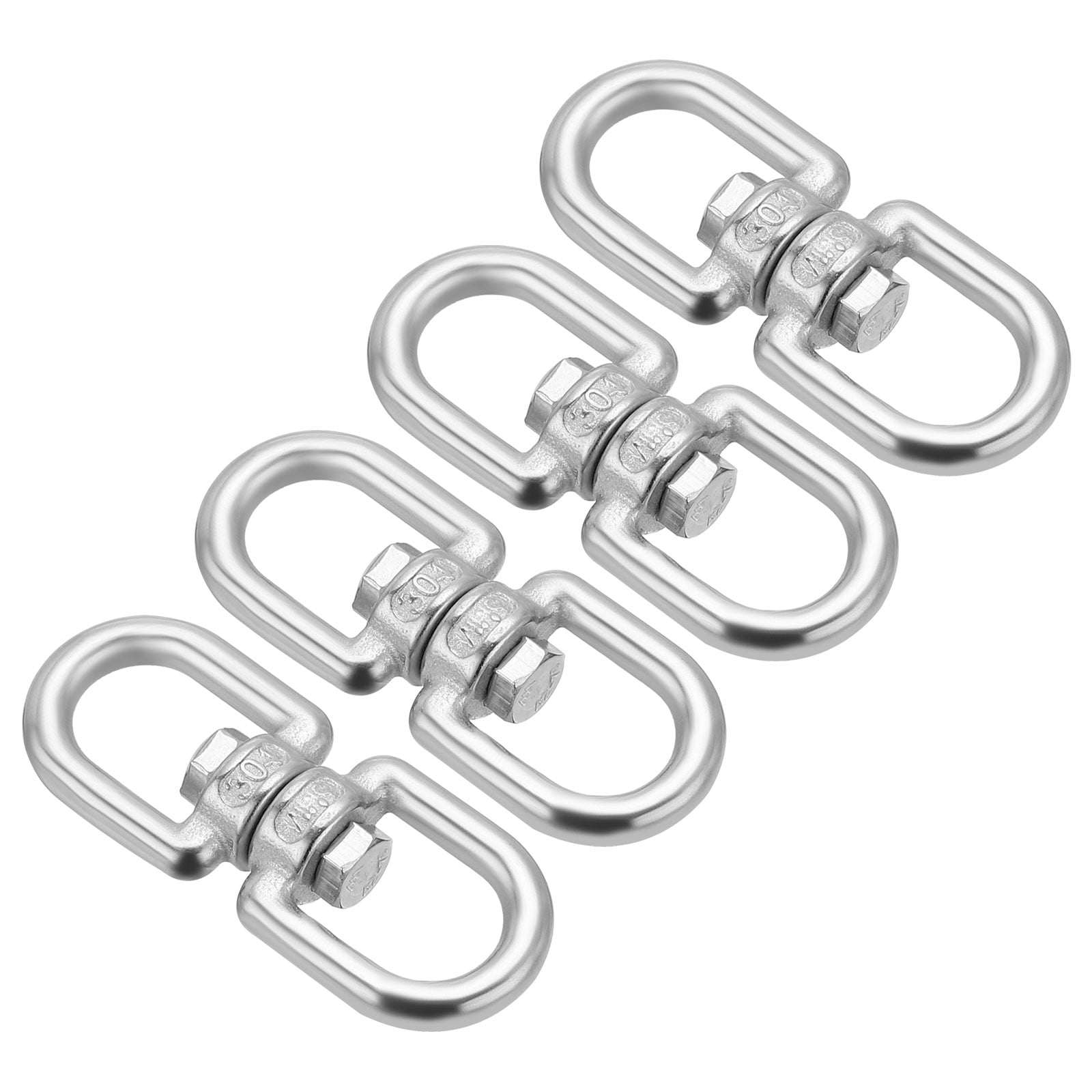 Uxcell Double Ended Swivel Eye Hook M5 Working Load 80kg/176 lbs 304 ...