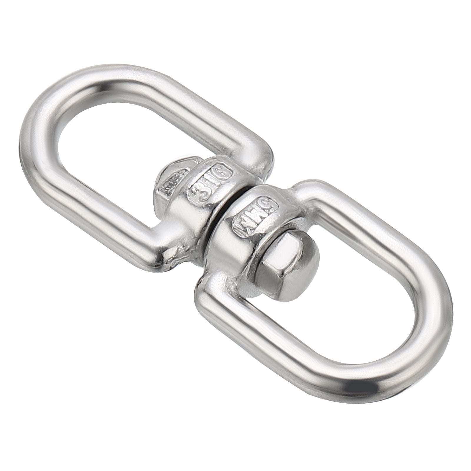 Uxcell Double Ended Swivel Eye Hook M5 Working Load 80kg/176 lbs 316 ...
