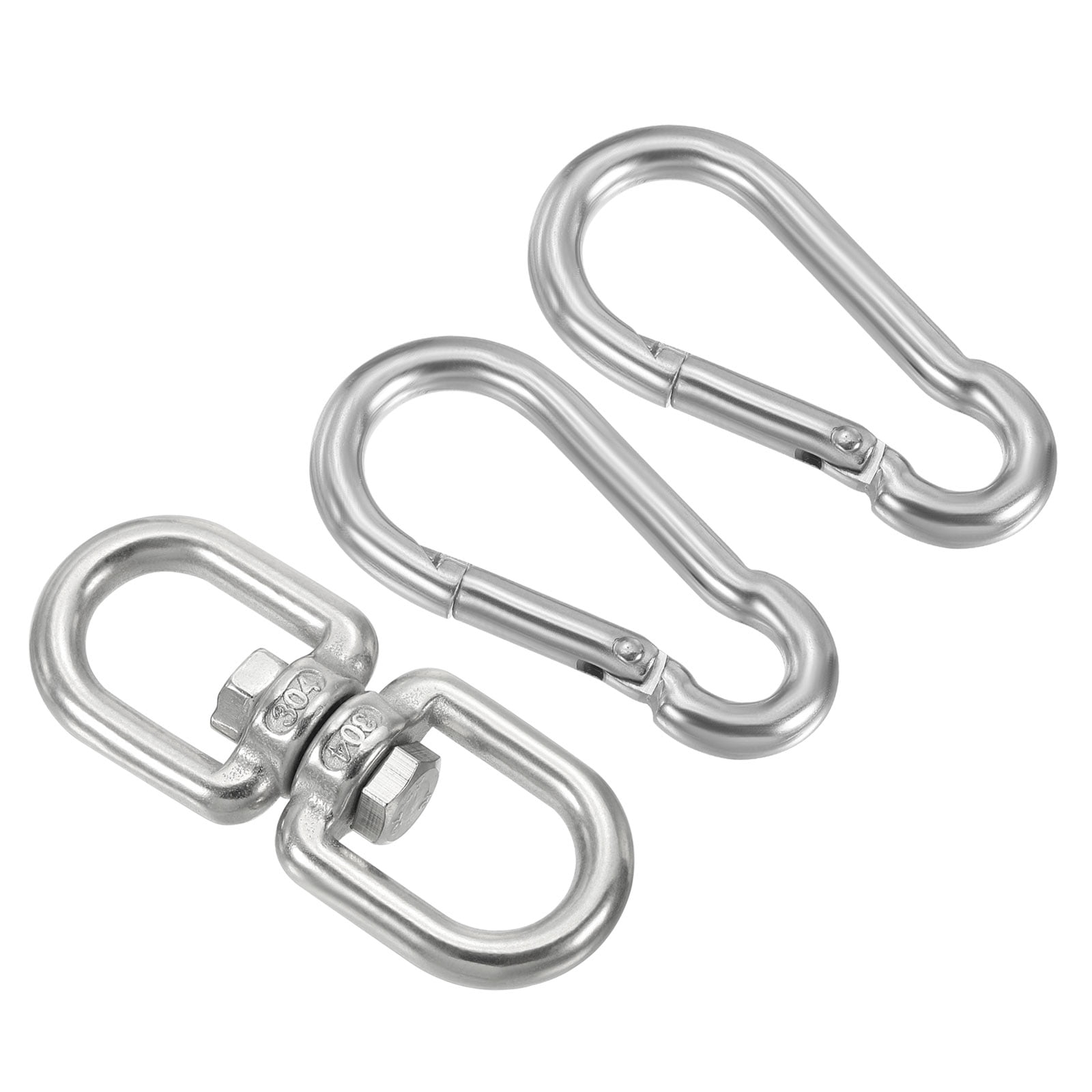 Uxcell Double Ended Swivel Eye Hook M6 Working Load 135kg/297lbs with ...