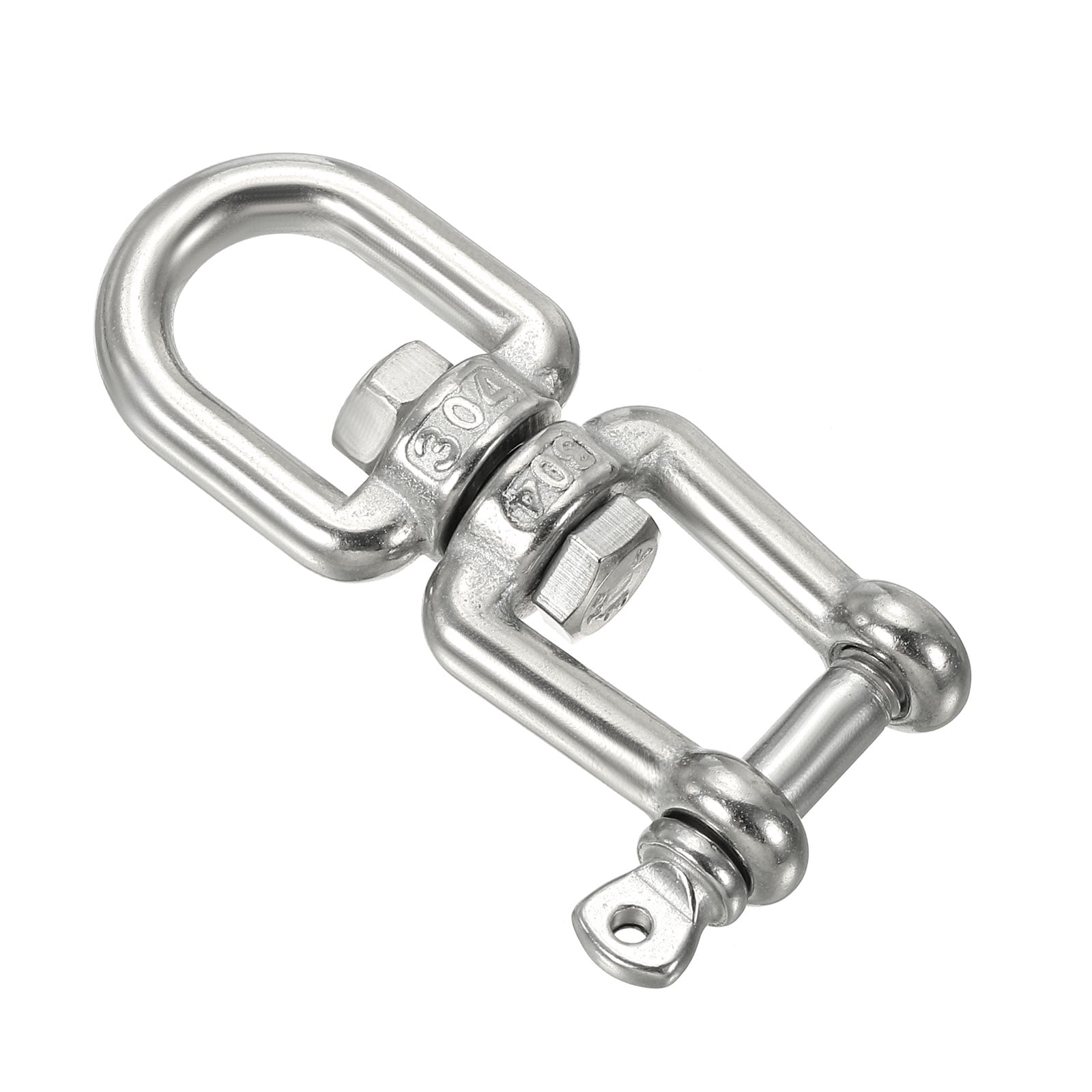 Uxcell Double Ended Swivel Eye Hook M6 Working Load 300kg/661lbs, Eye ...