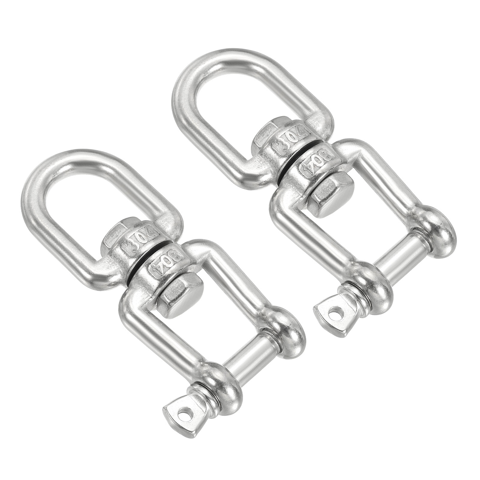 Uxcell Double Ended Swivel Eye Hook M8 Working Load 475kg/1047lbs, Eye ...