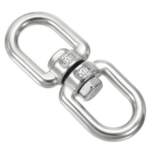 Uxcell Double Ended Swivel Eye Hook M8 Working Load 475kg/1047lbs, Eye ...