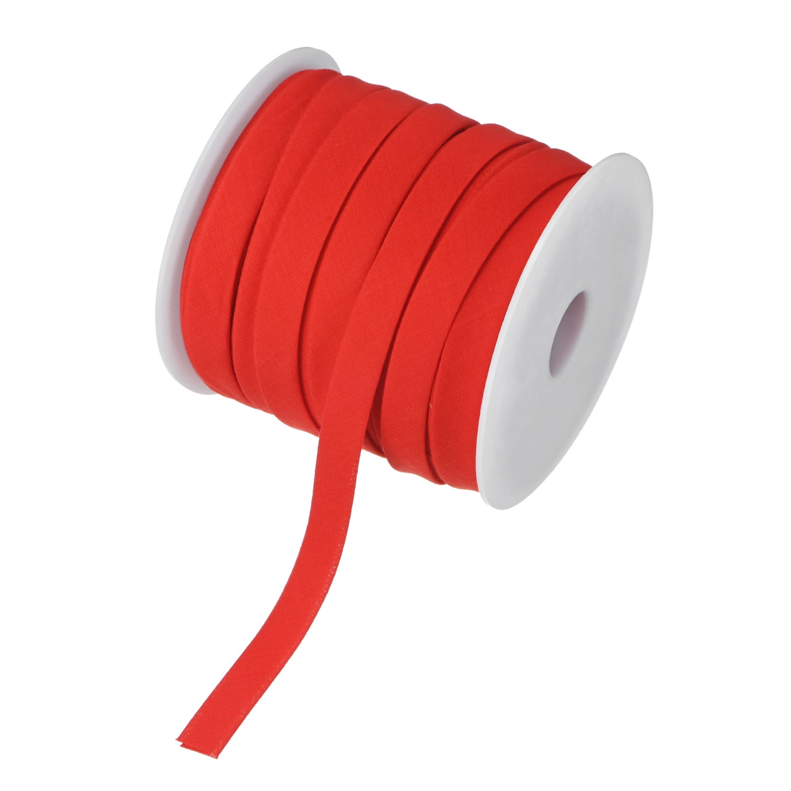 Uxcell Double Fold Bias Tape 1/2" 25 Yards for Sewing/Seaming/DIY Red ...