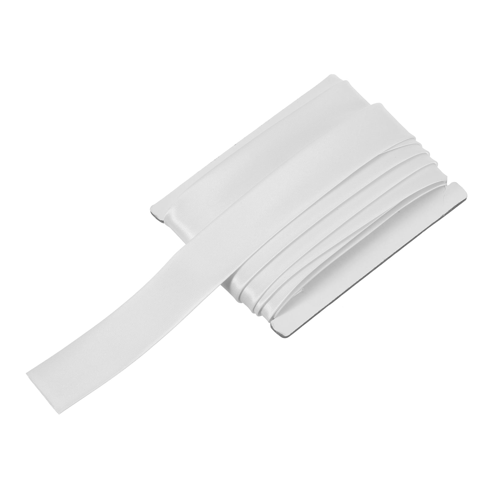 Uxcell Double Fold Bias Tape 1 inch x 6 Yards Satin Pre-fold Tape White ...