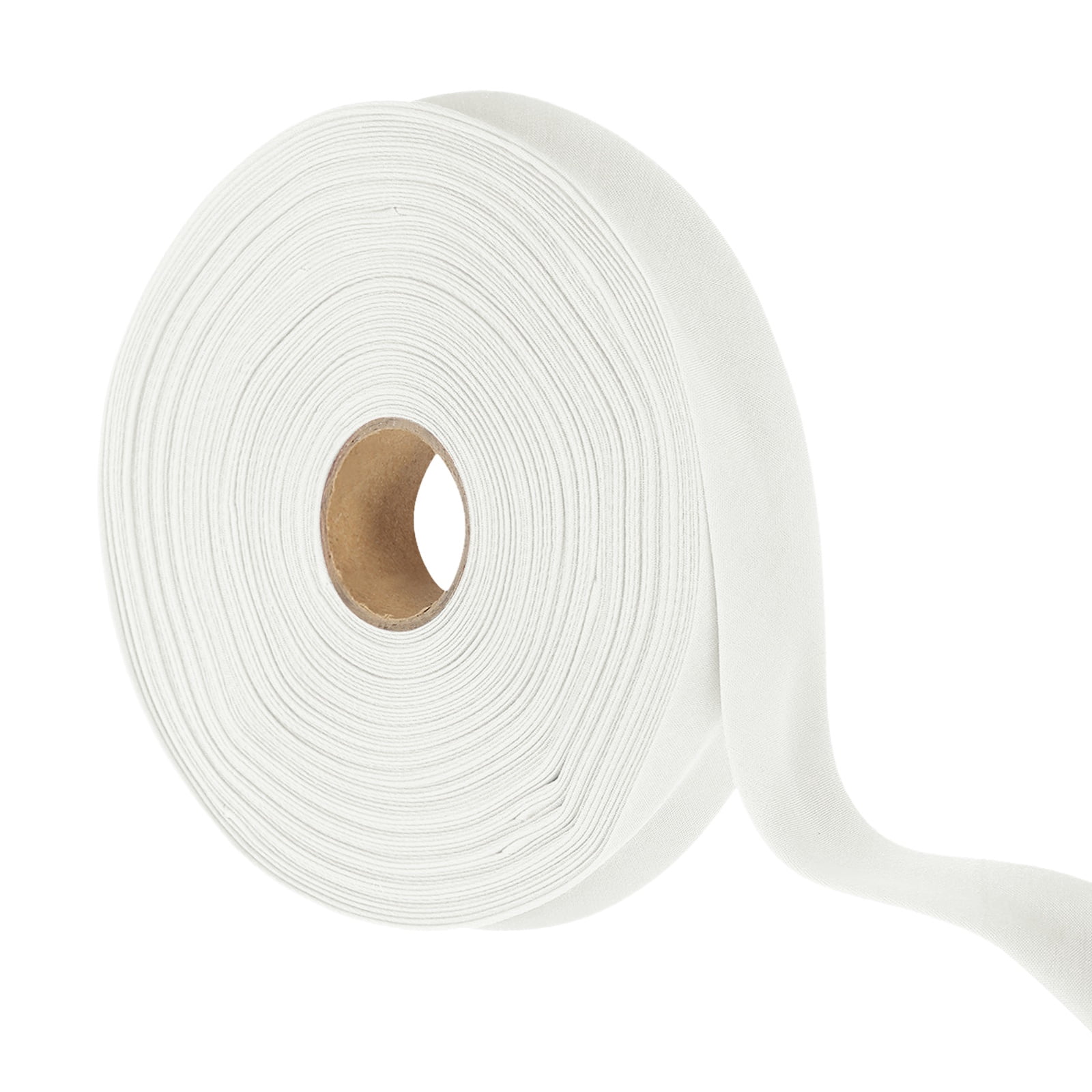 Uxcell, Double Fold Bias Tape, 0.98 inch, White Cotton Polyester ...
