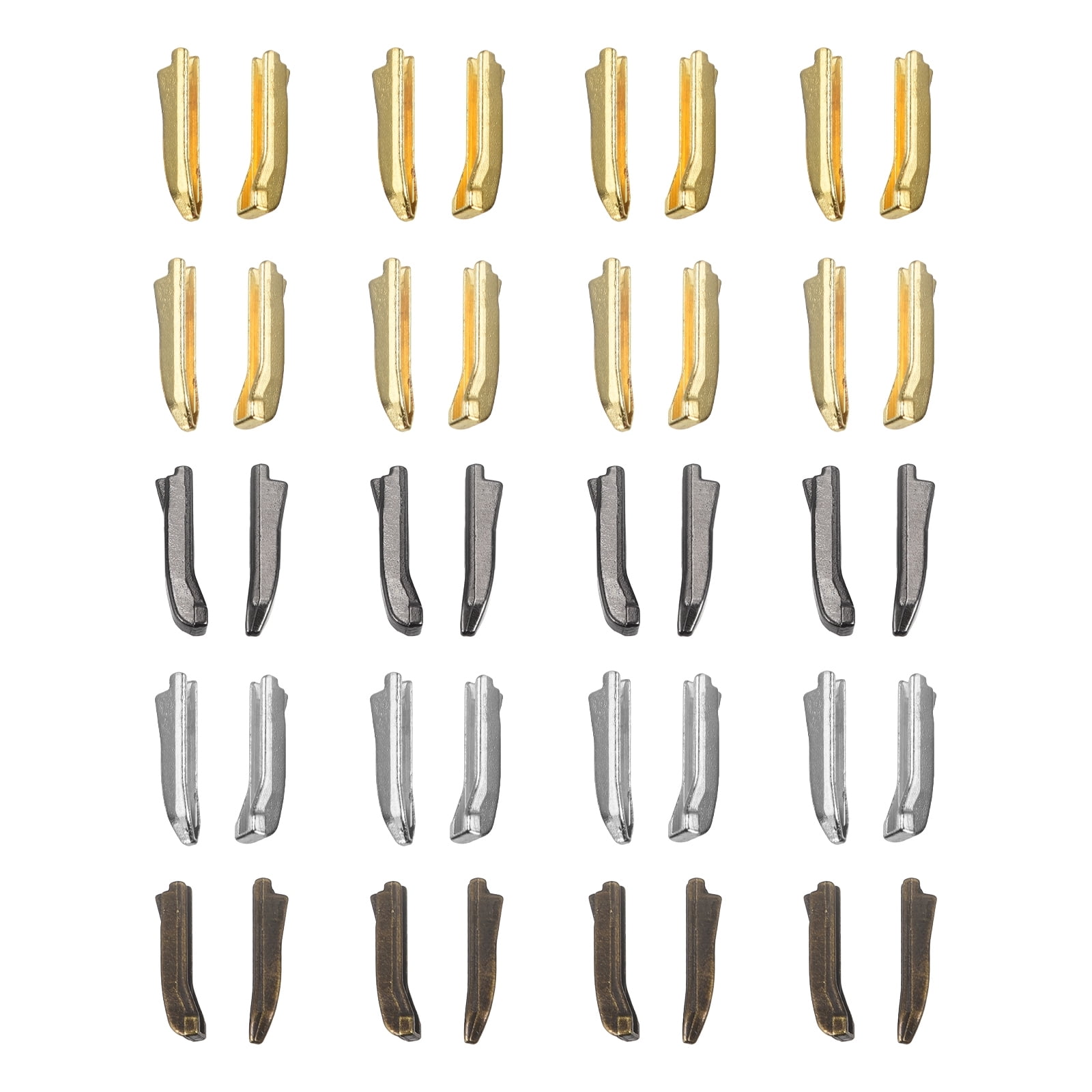 Uxcell Double Open Zipper Repair Latch Kits, #3 Insert Pins Two-Way ...