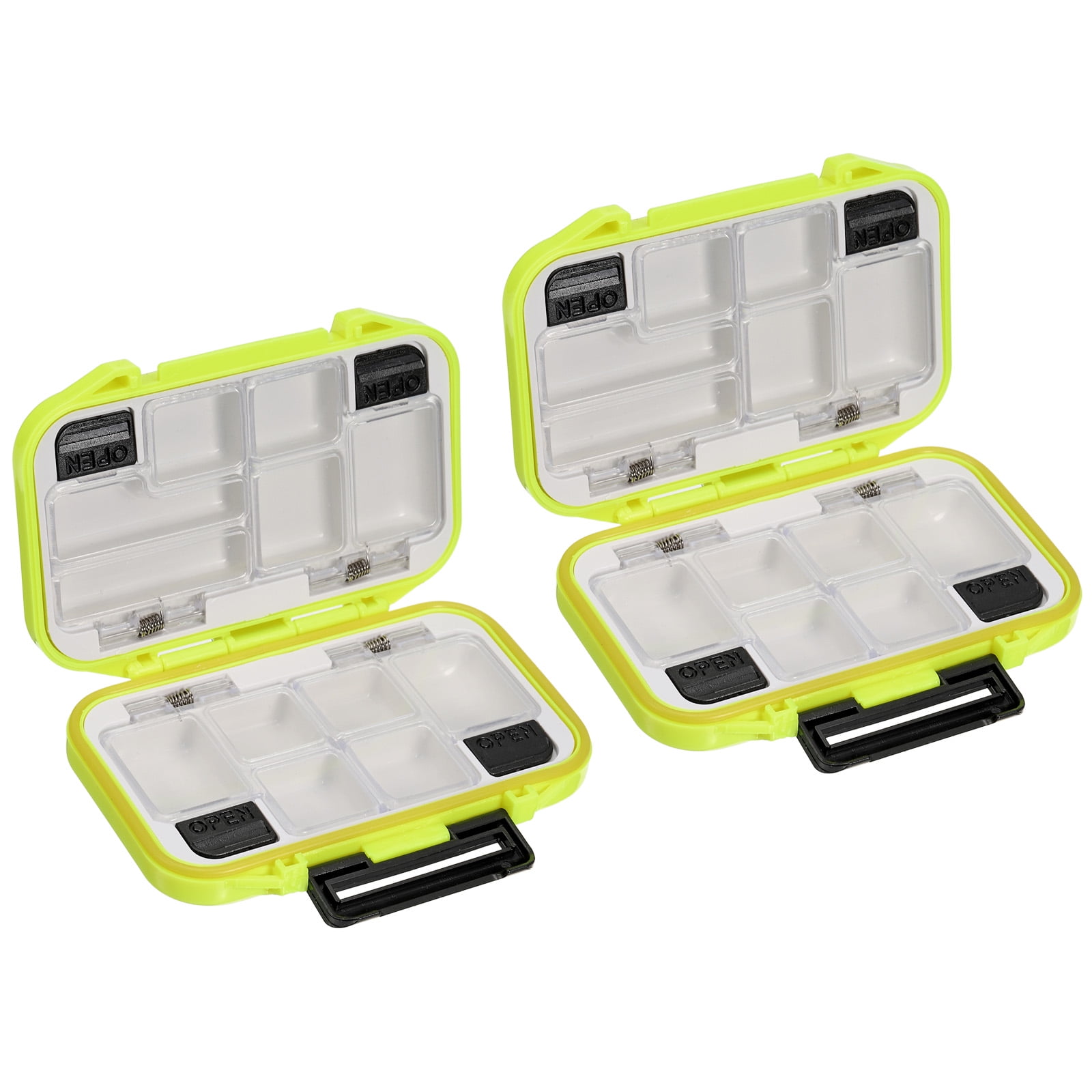 Uxcell Double Side Fishing Lure Box Tackle Bait Small Case Container ...