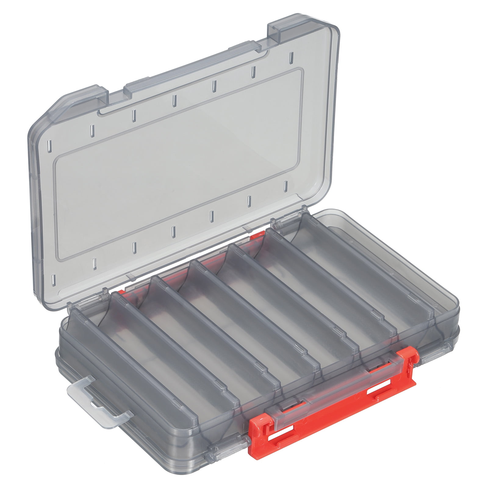 Uxcell Double Side Plastic Box Fishing Lure Tackle 14 Grids Storage ...