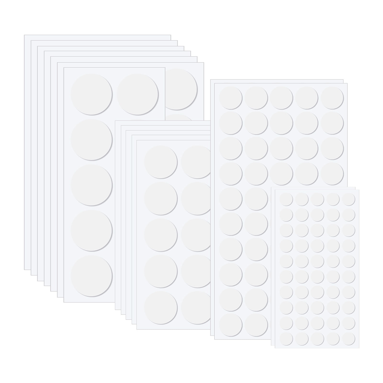 Uxcell Double Sided Adhesive Dots, 400 Pack Clear Sticky Tack Round ...