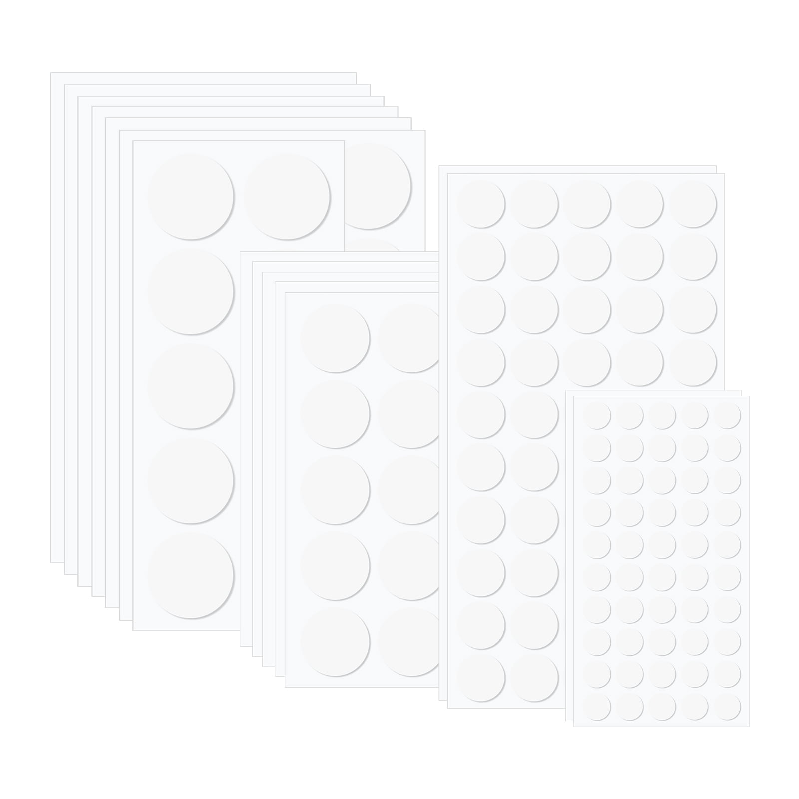 Uxcell Double Sided Adhesive Dots, 400 Pack Clear Sticky Tack Round ...