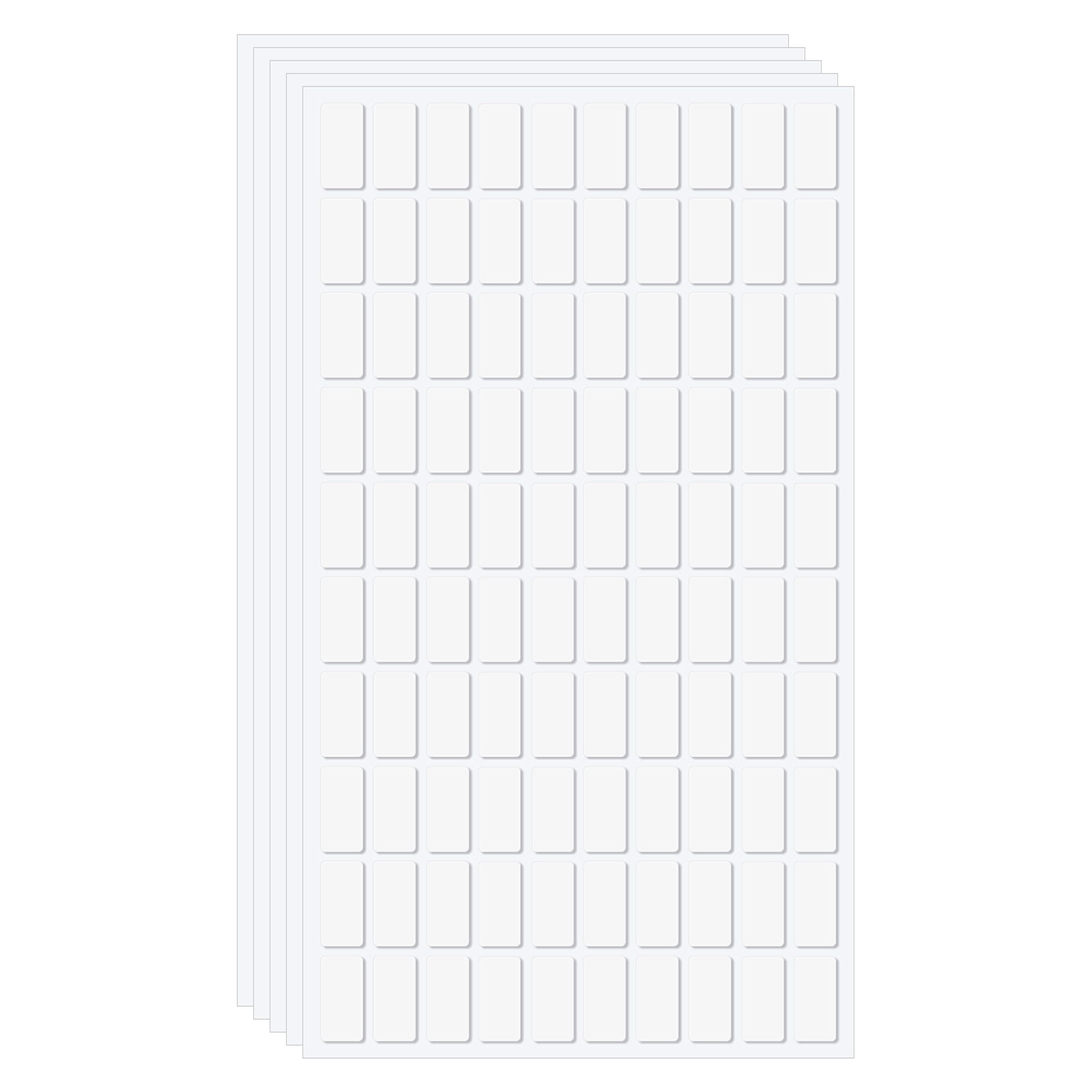 Uxcell Double Sided Adhesive Dots, 500 Pack Clear Sticky Tack Rectangle ...
