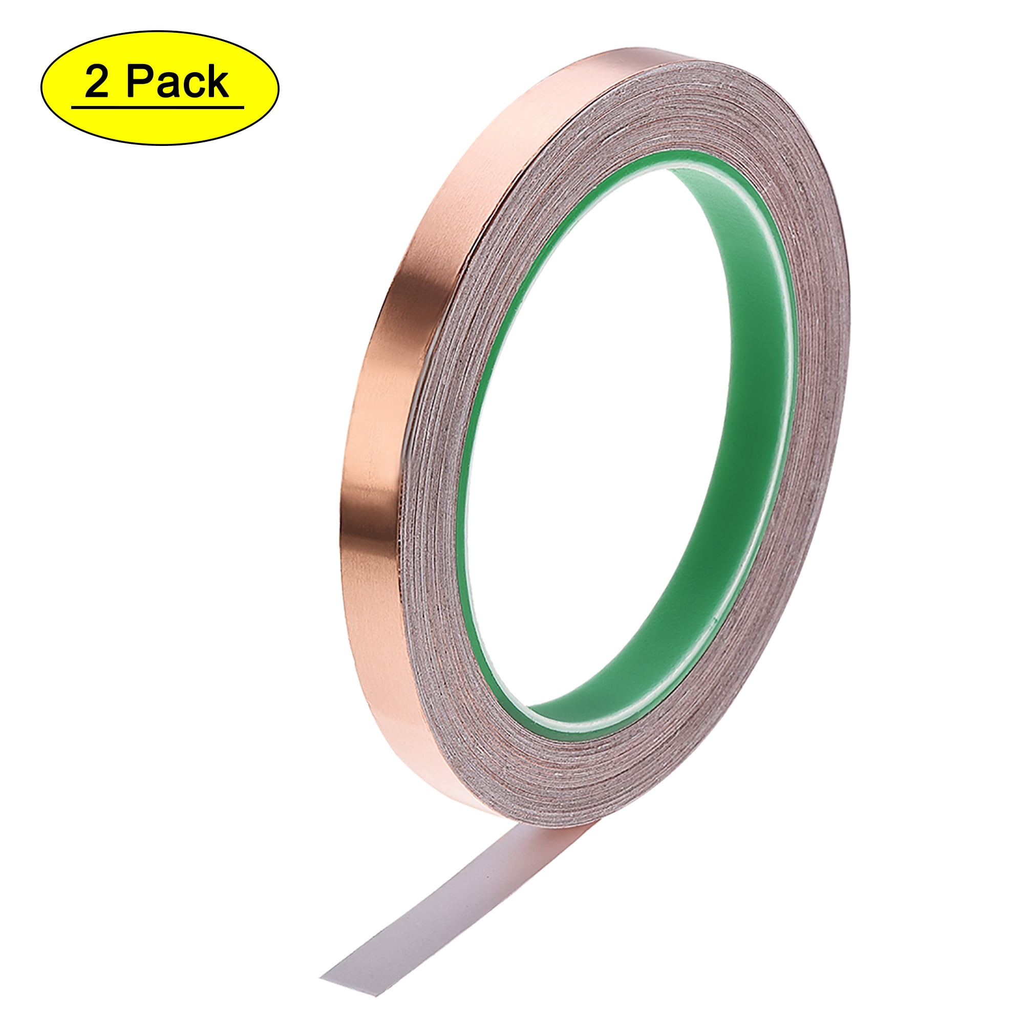 Uxcell Double Sided Conductive Tape Copper Foil Tape 0.39" x 65.6ft for ...