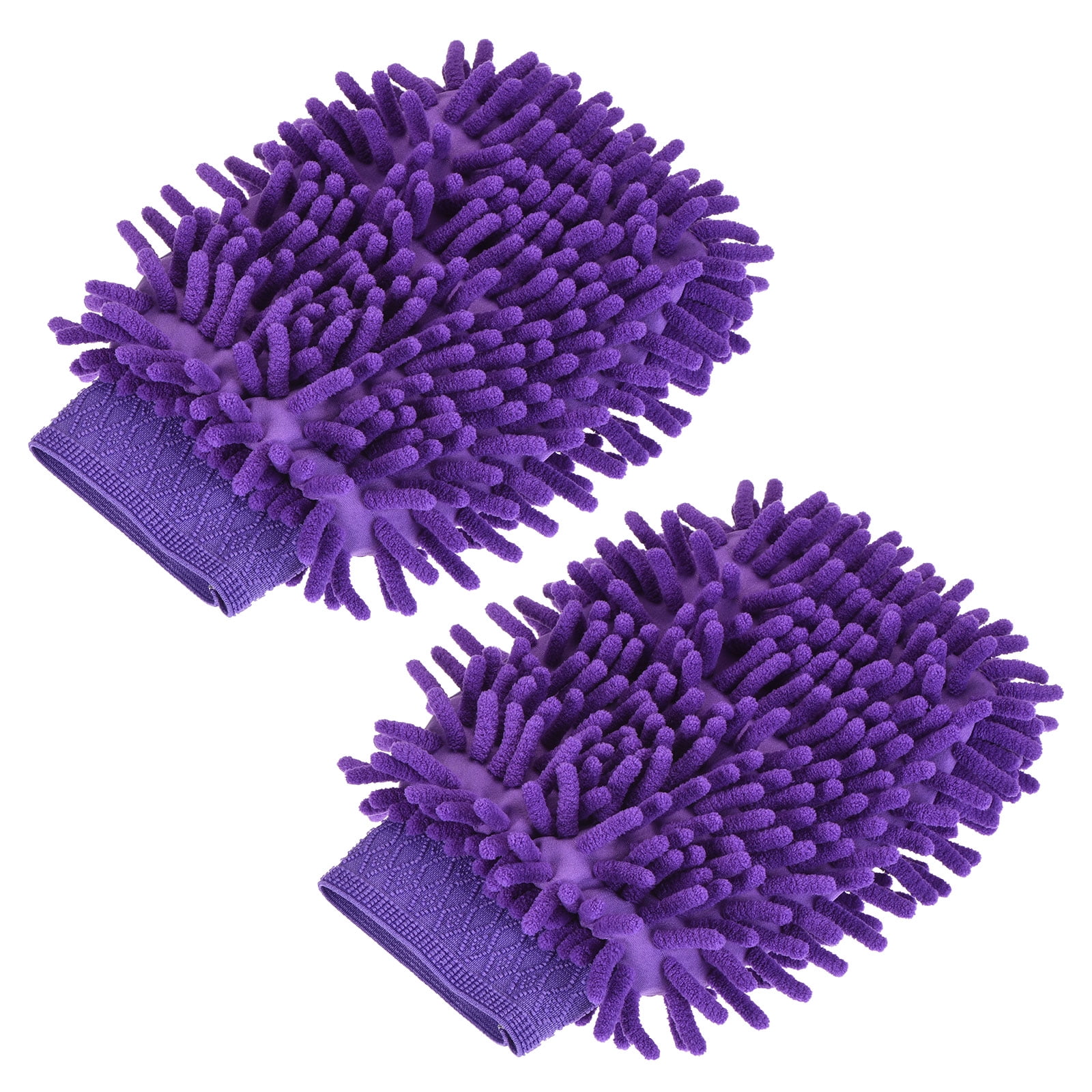 Uxcell Double-Sided Microfiber Soft Chenille Dusting Wash Mitten ...