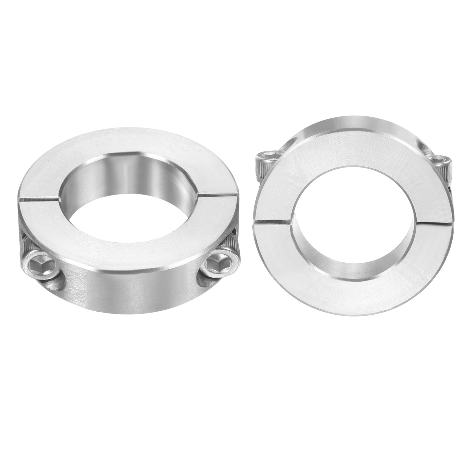 Uxcell Double Split Shaft Collar 1" Bore, Two Piece Clamping Collar 1-3/4" OD 1/2" Thickness ...