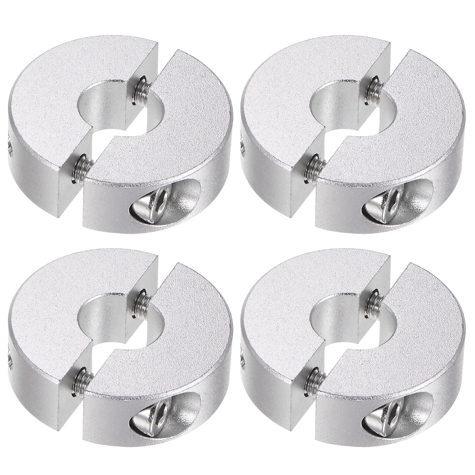 Uxcell Double Split Shaft Collar 10mm Bore Clamp-On Collars, 30mm OD ...